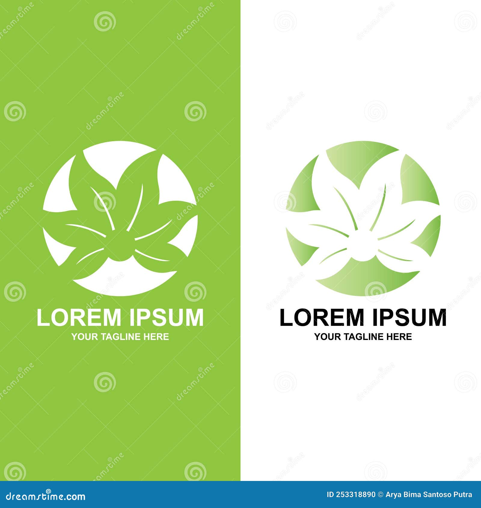 Premium Quality Green Leaf Plant Logo Vector Symbol Stock Vector ...