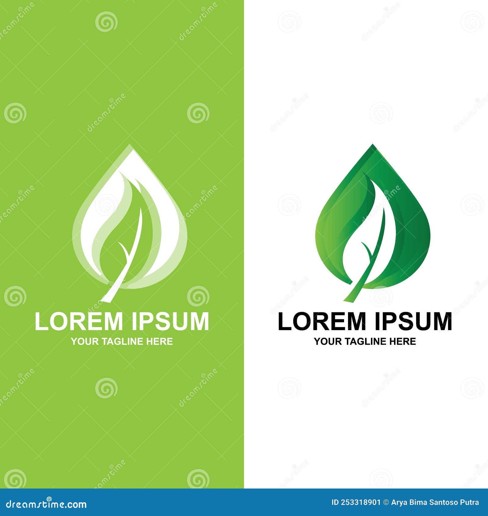 Premium Quality Green Leaf Plant Logo Vector Symbol Stock Vector - Illustration of green ...
