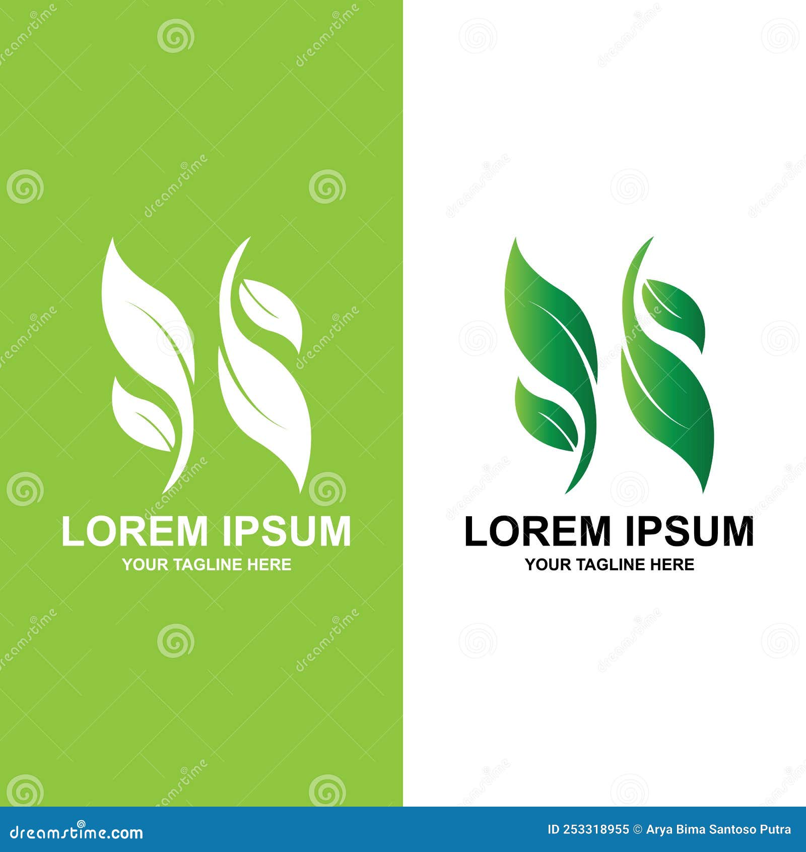 Premium Quality Green Leaf Plant Logo Vector Symbol Stock Vector ...