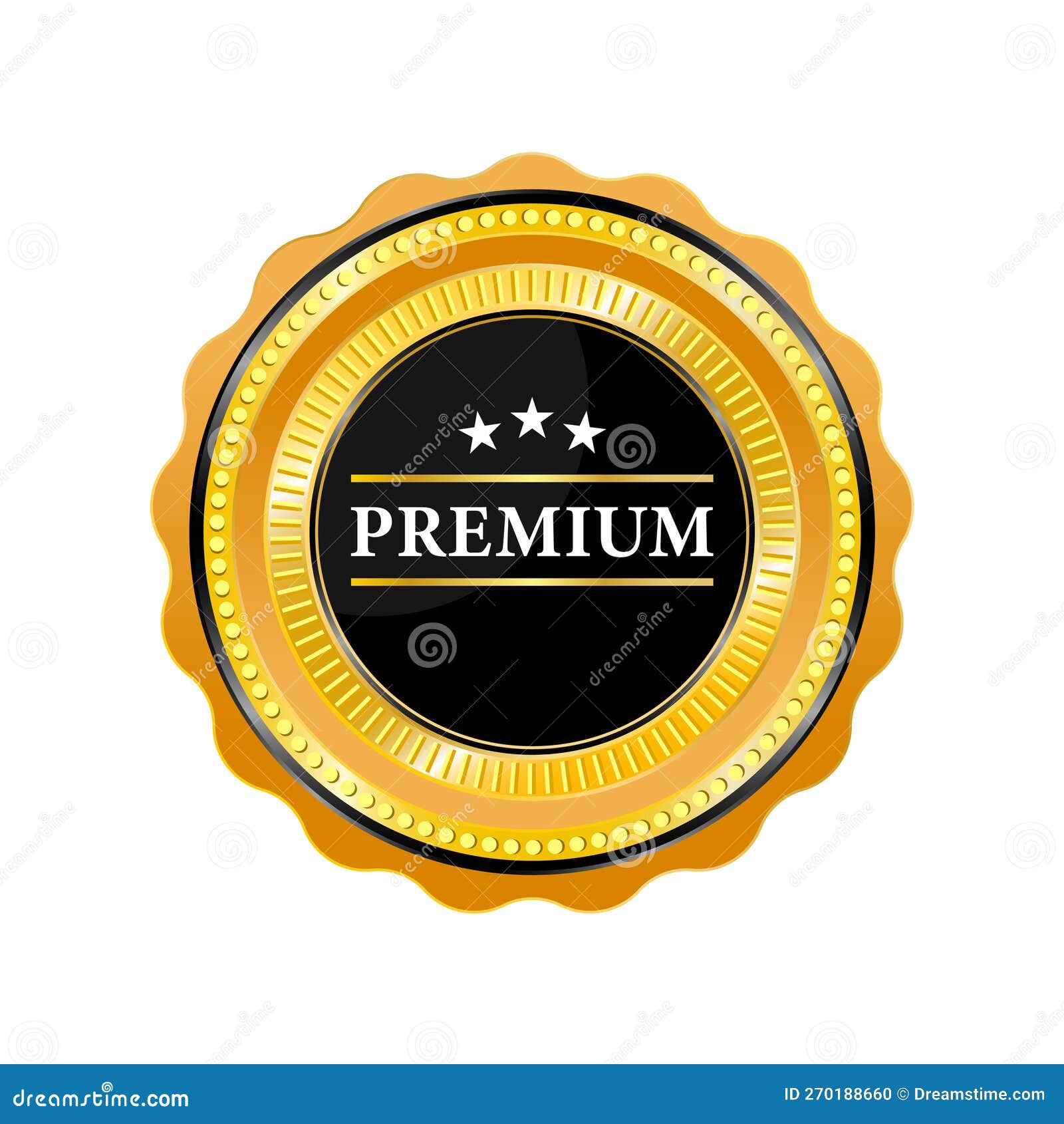 100 Premium Quality Guaranteed Gold Label, Vector Illustration Stock ...