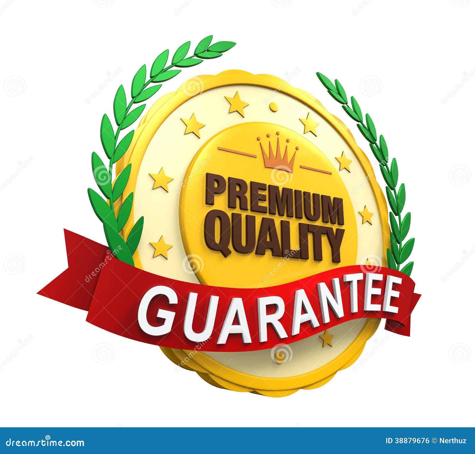 Premium Quality Guaranteed Label Stock Illustration - Illustration of ...