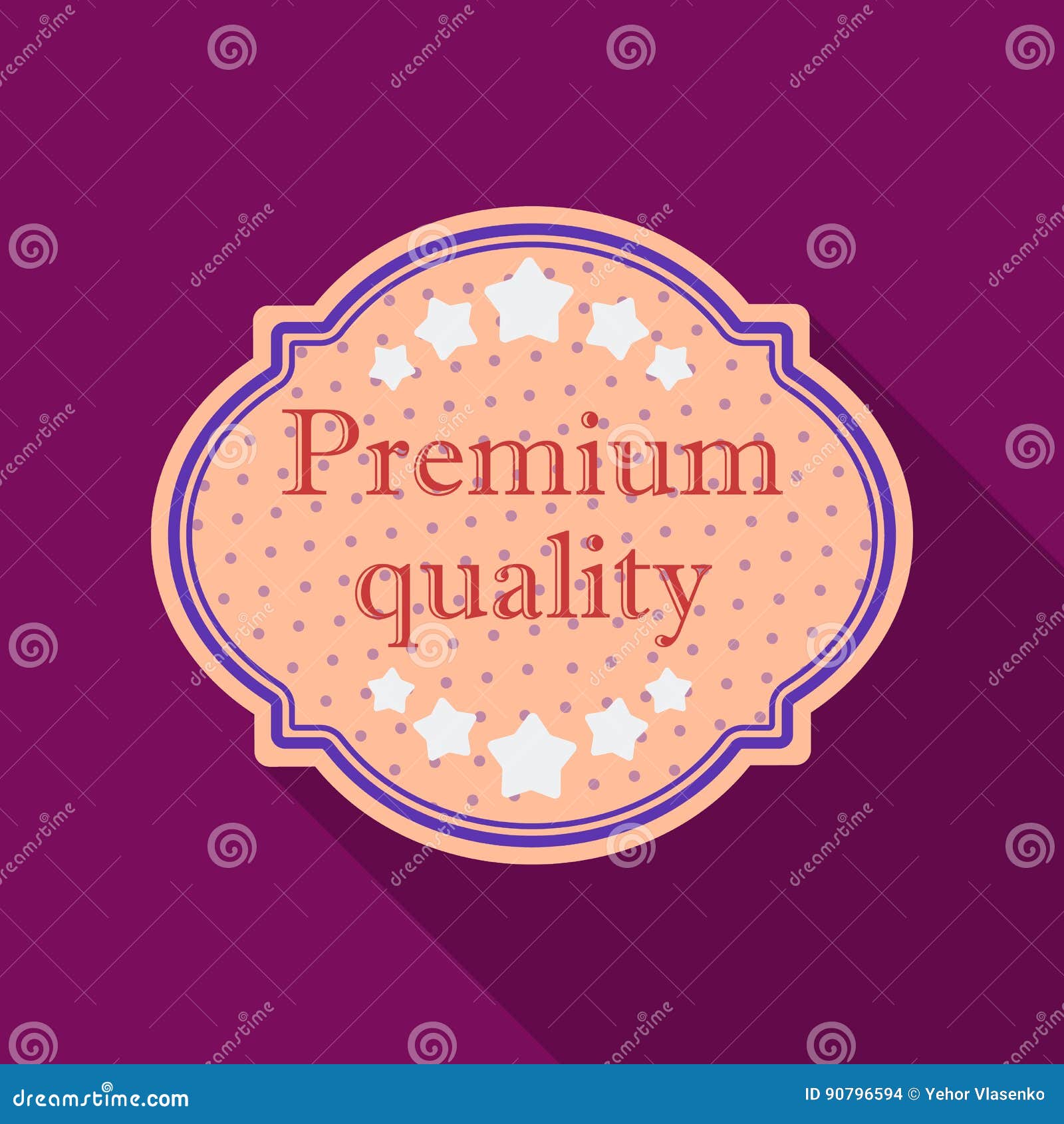 Premium Quality Icon in Flat Style on White Background. Label Symbol ...
