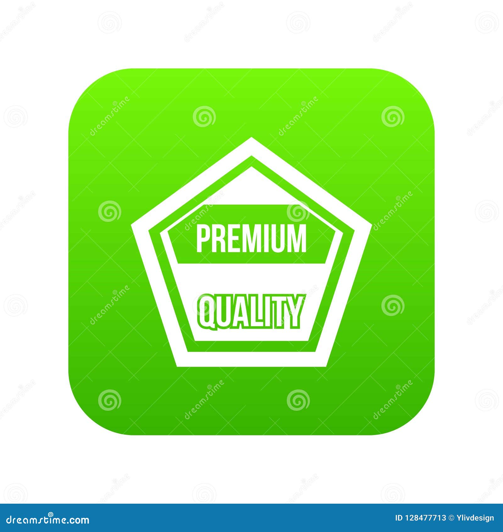 Premium Quality Label Icon Digital Green Stock Vector - Illustration of ...