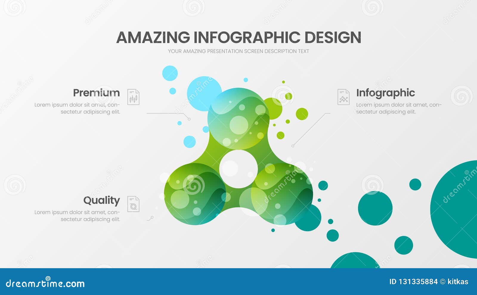 3 Option Marketing Analytics Presentation Vector Illustration Template ...