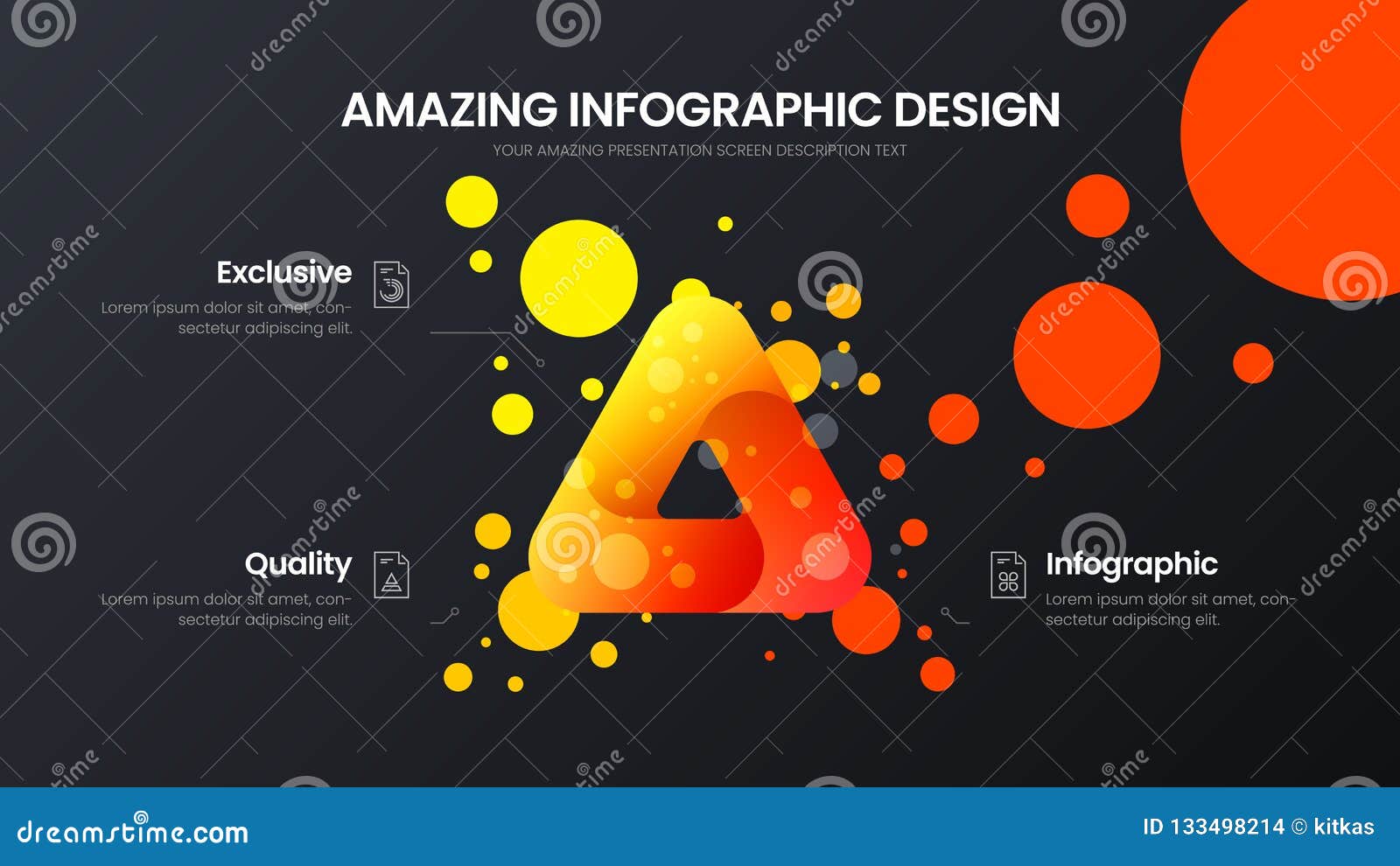 3 Option Triangle Marketing Analytics Vector Illustration Template ...