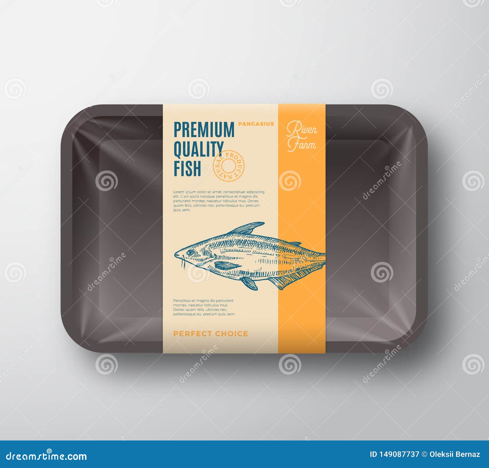 Pangasius Or Basa Hand Drawn Vector Illustration. Abstract Fish Sketch ...