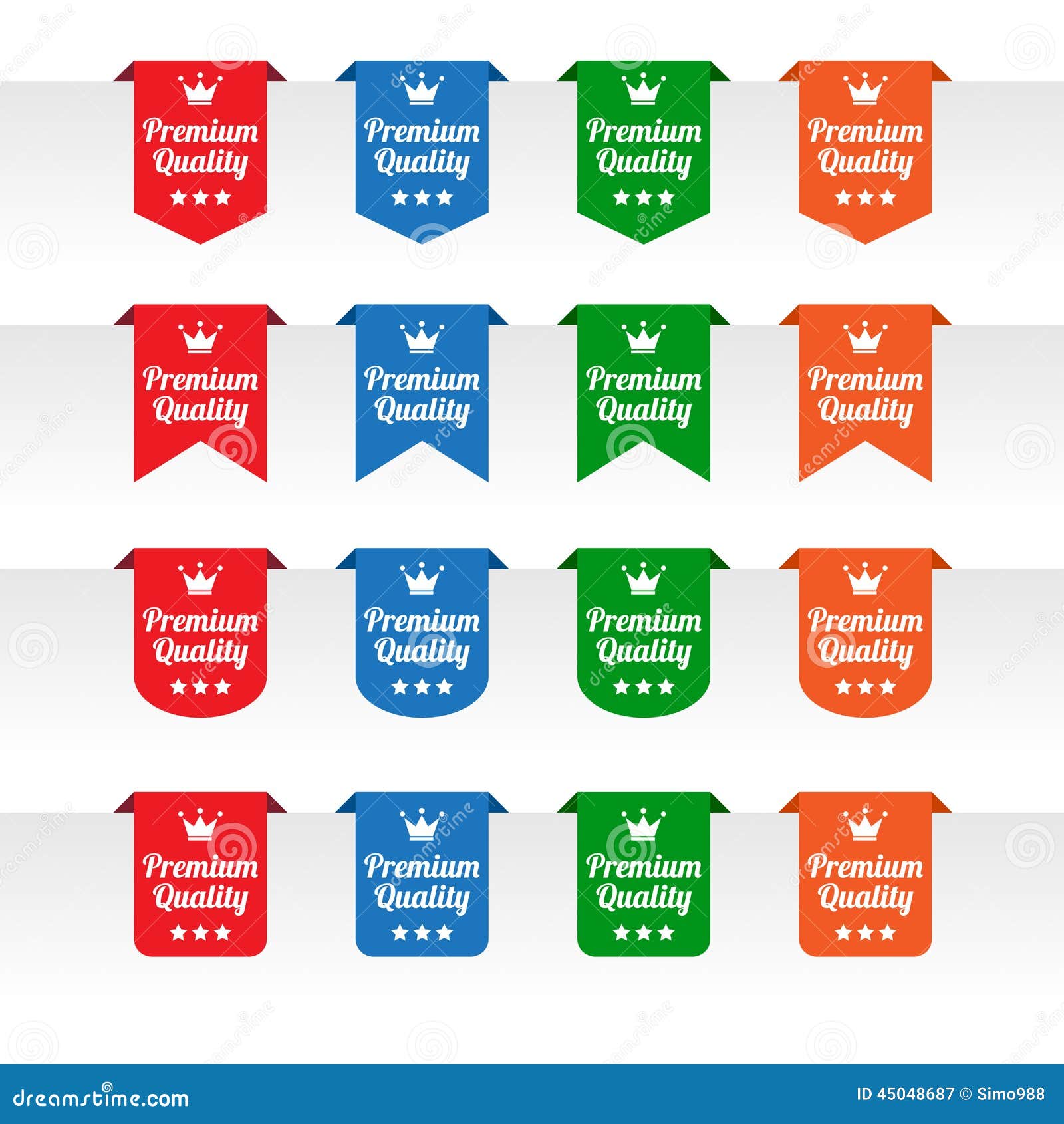 Premium Quality Paper Tag Labels Stock Vector - Illustration of badges ...