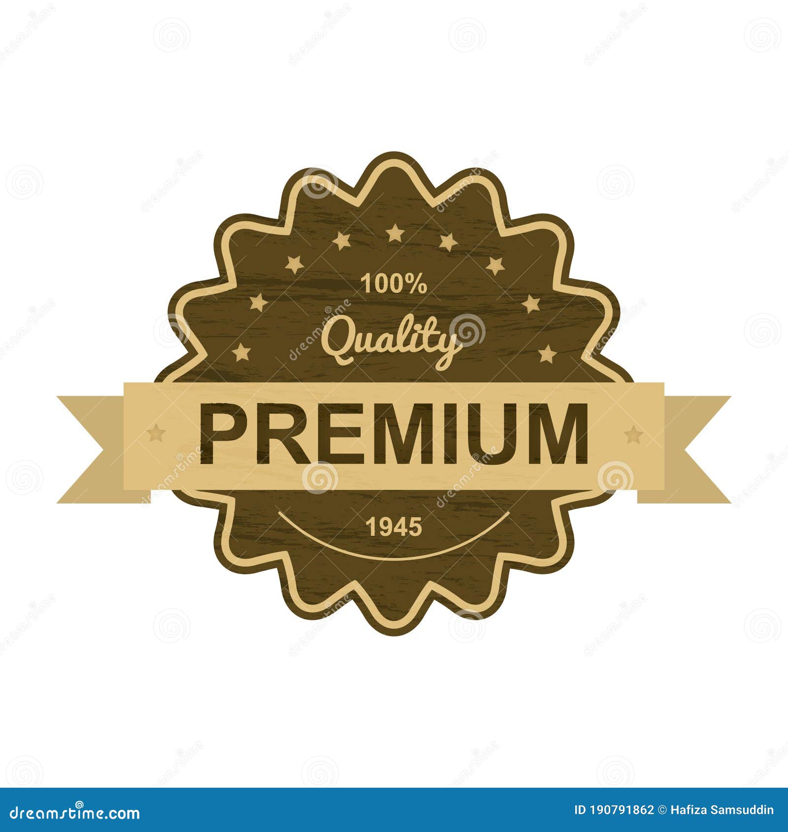 Premium Quality Product Label Design. Vector Illustration Decorative ...