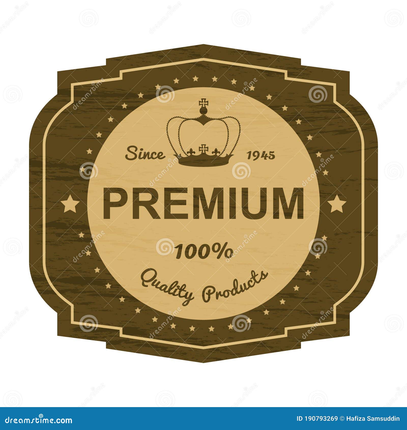 Premium Quality Product Label Design. Vector Illustration Decorative ...