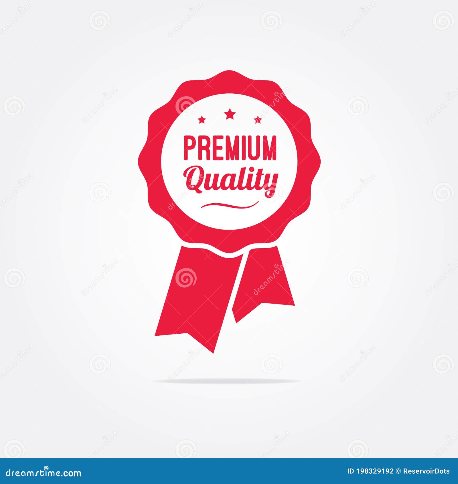 Premium Quality Ribbon stock vector. Illustration of business - 198329192