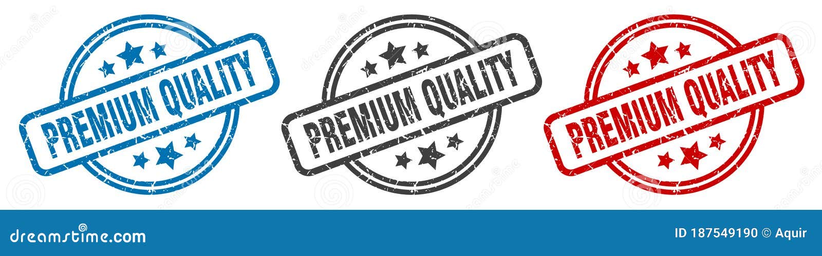 Premium Quality Stamp. Premium Quality Round Isolated Sign Stock Vector ...