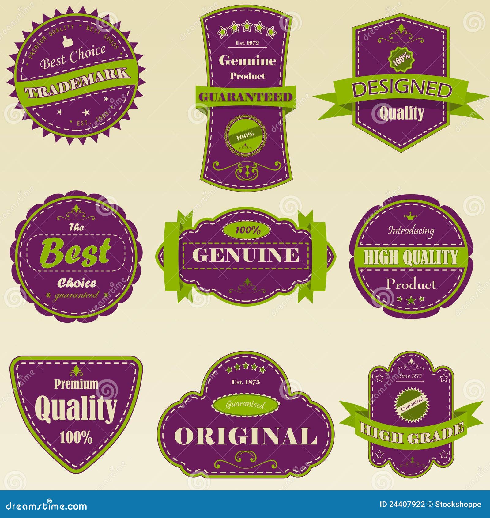 Premium Quality Tag stock vector. Illustration of badge - 24407922