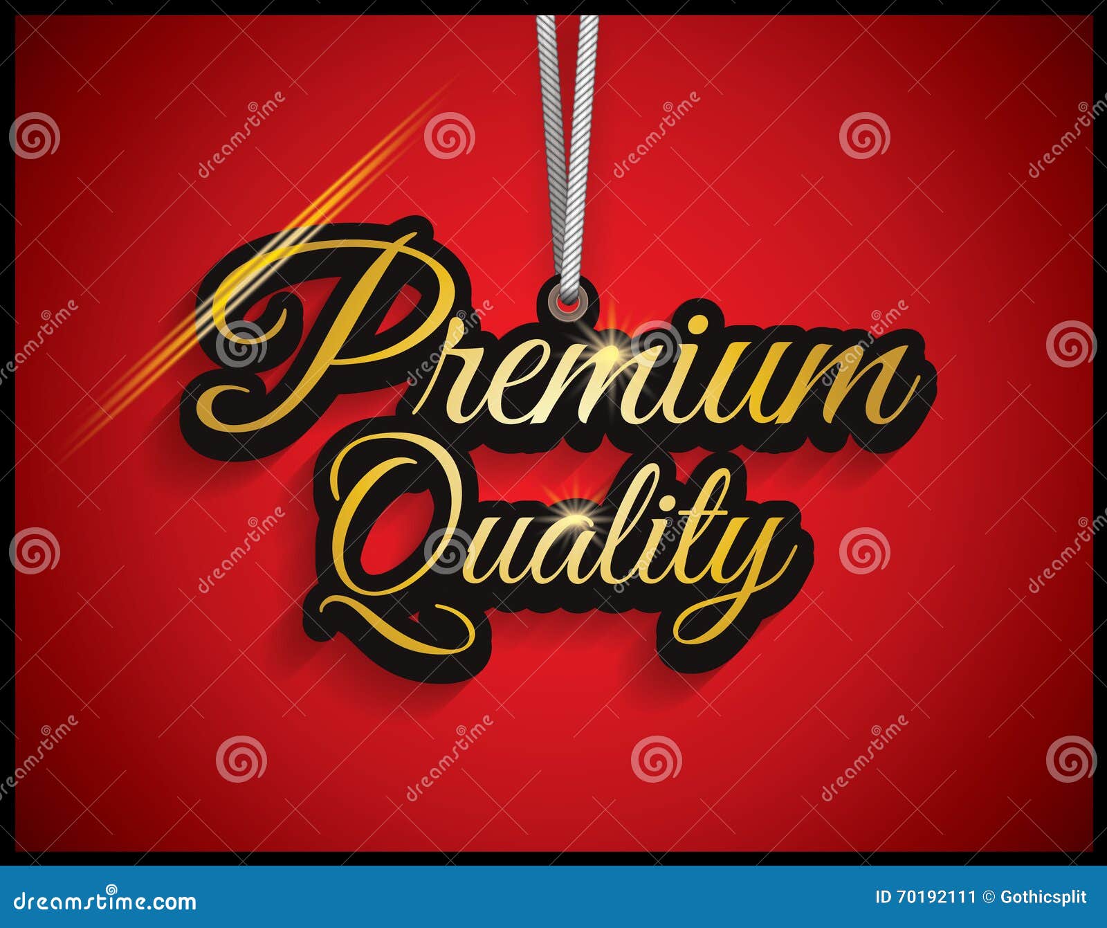 Premium Quality. stock vector. Illustration of vector - 70192111
