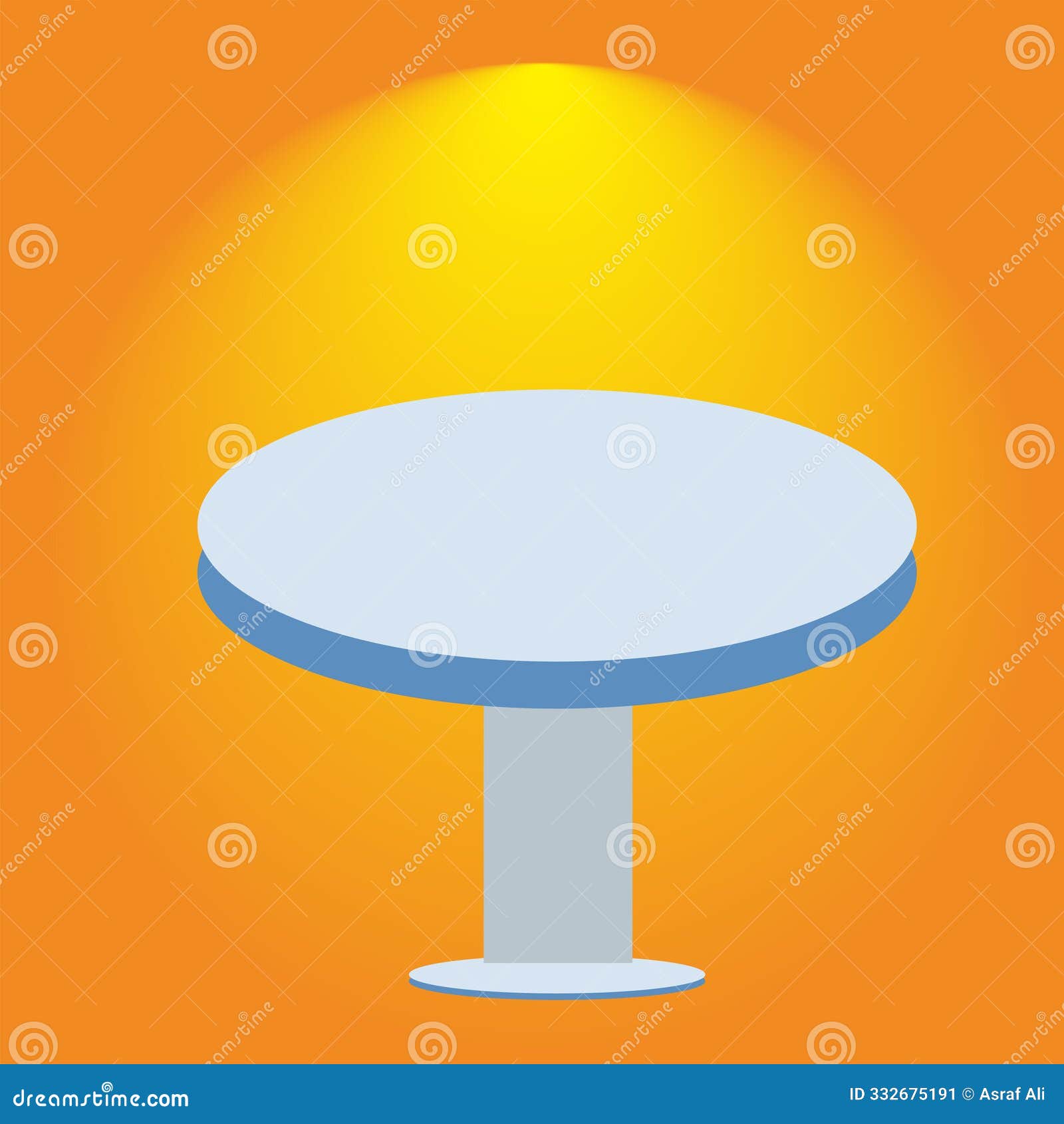 Yellow Product Background Stand Or Podium Pedestal On Advertising ...