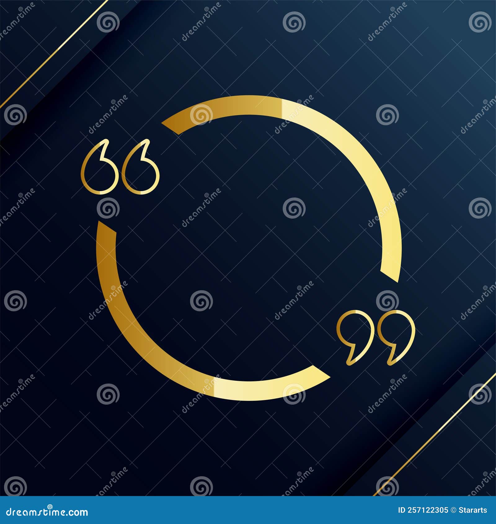 Premium Quote Text Frame Template with Text Space Stock Vector ...