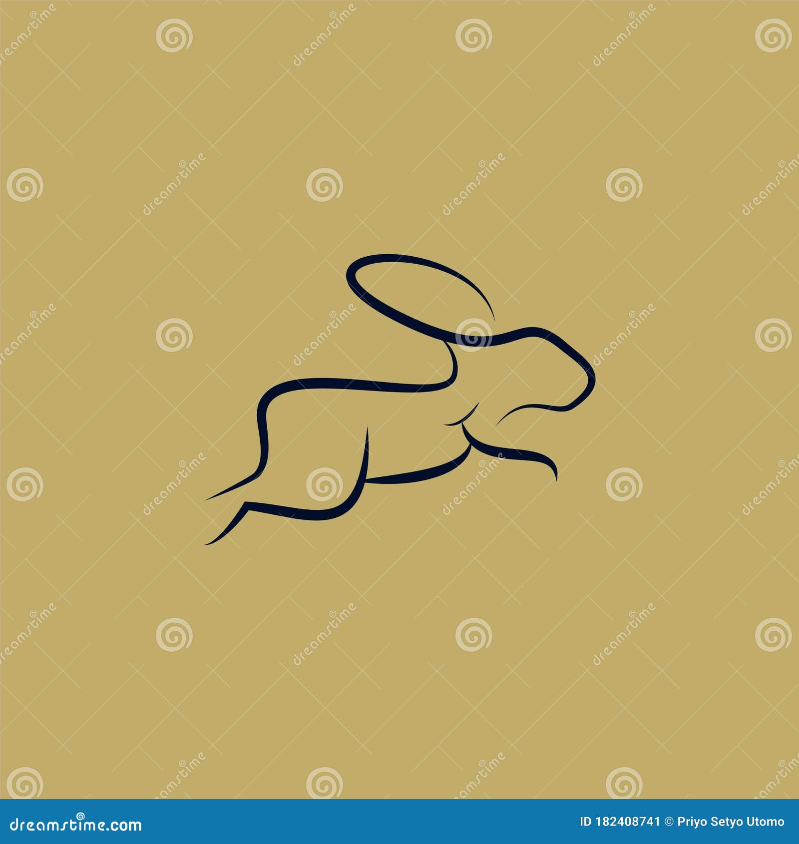 Premium rabbit logo design stock vector. Illustration of logo - 182408741