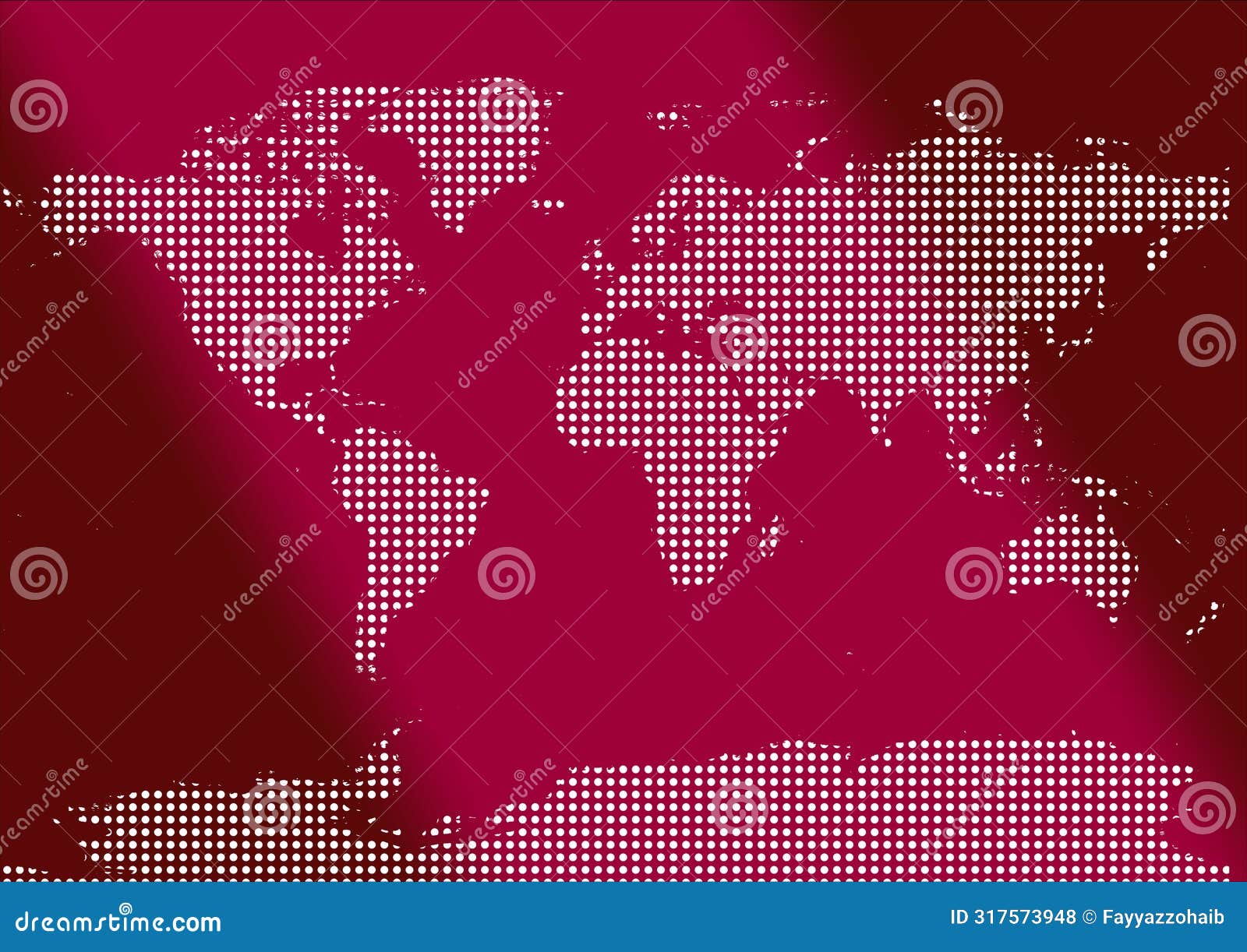 Premium Red Velvet Dotted World Map Stock Illustration - Illustration ...
