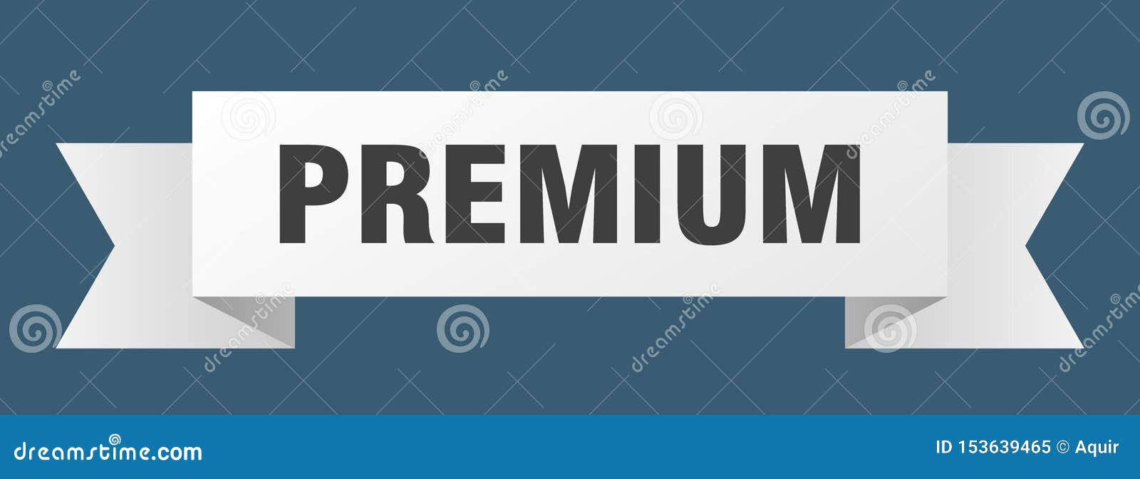 Premium ribbon. stock vector. Illustration of paper - 153639465