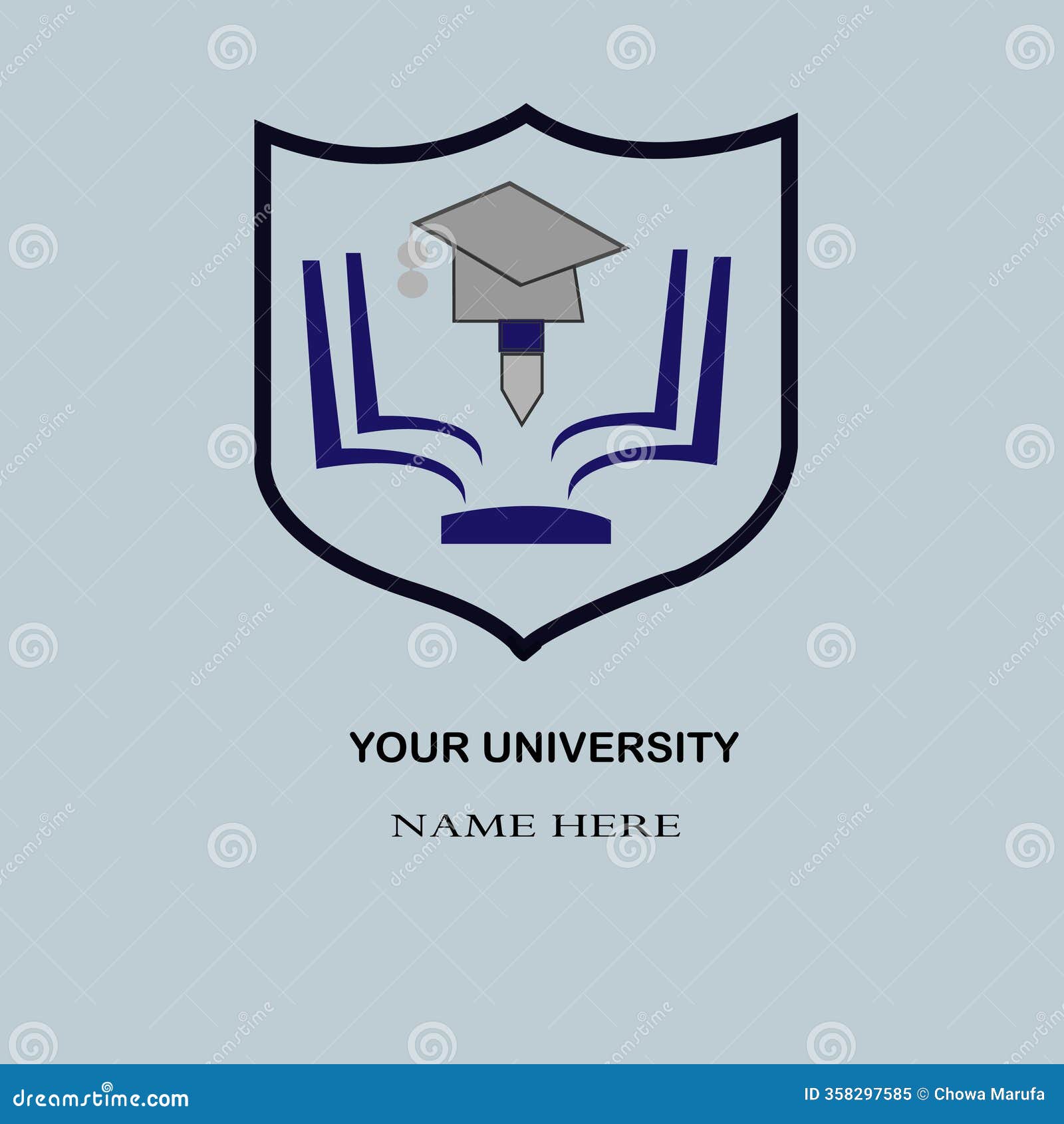 A Premium Set of University Logo Design Stock Vector - Illustration of ...