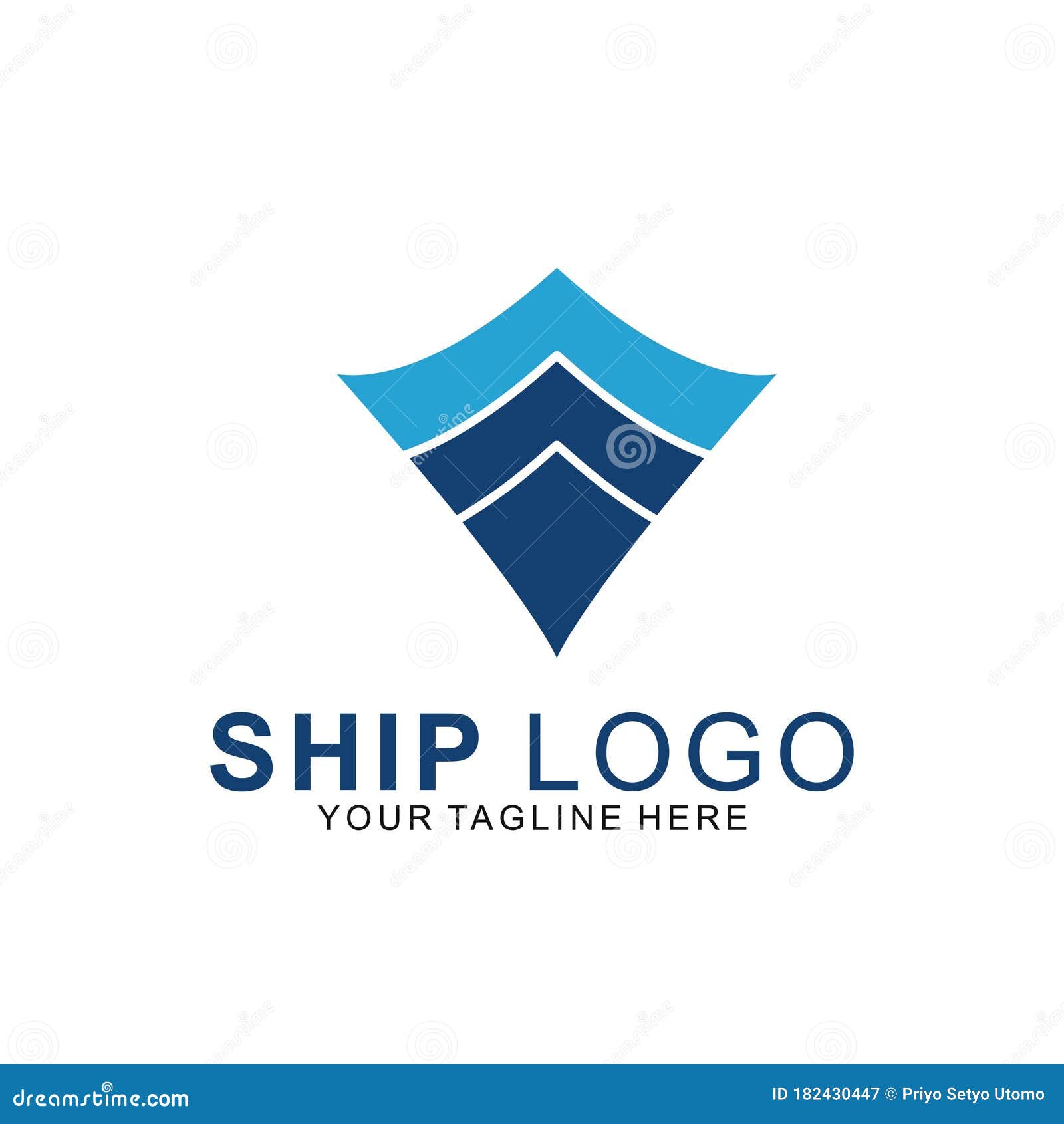 Premium Ship Logo with Modern Concept Stock Vector - Illustration of ...