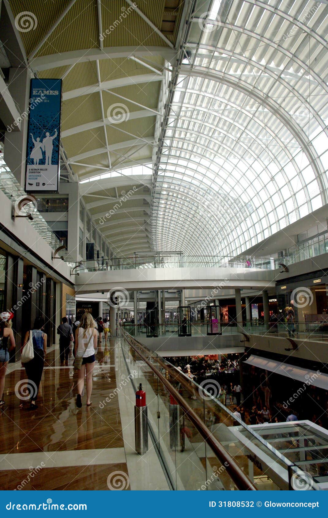 Premium shopping mall editorial photography. Image of escalator - 31808532