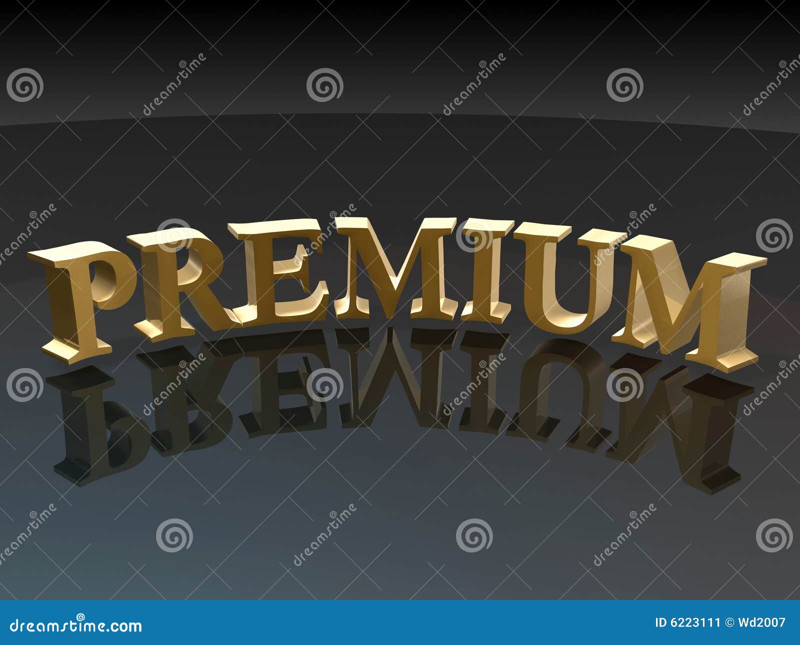 Premium Sign stock illustration. Illustration of brass - 6223111