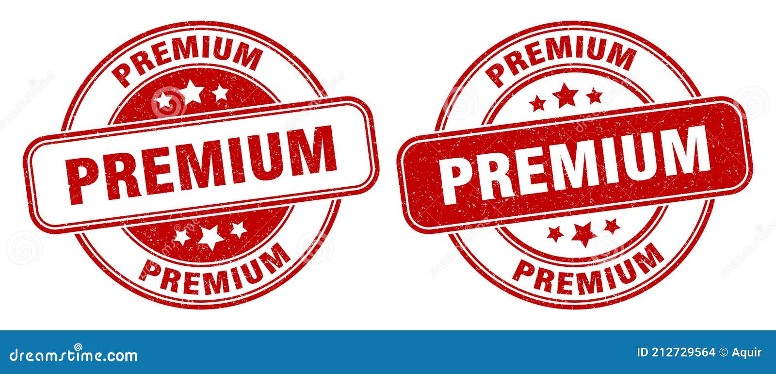 Premium Stamp. Premium Label. Round Grunge Sign Stock Vector ...