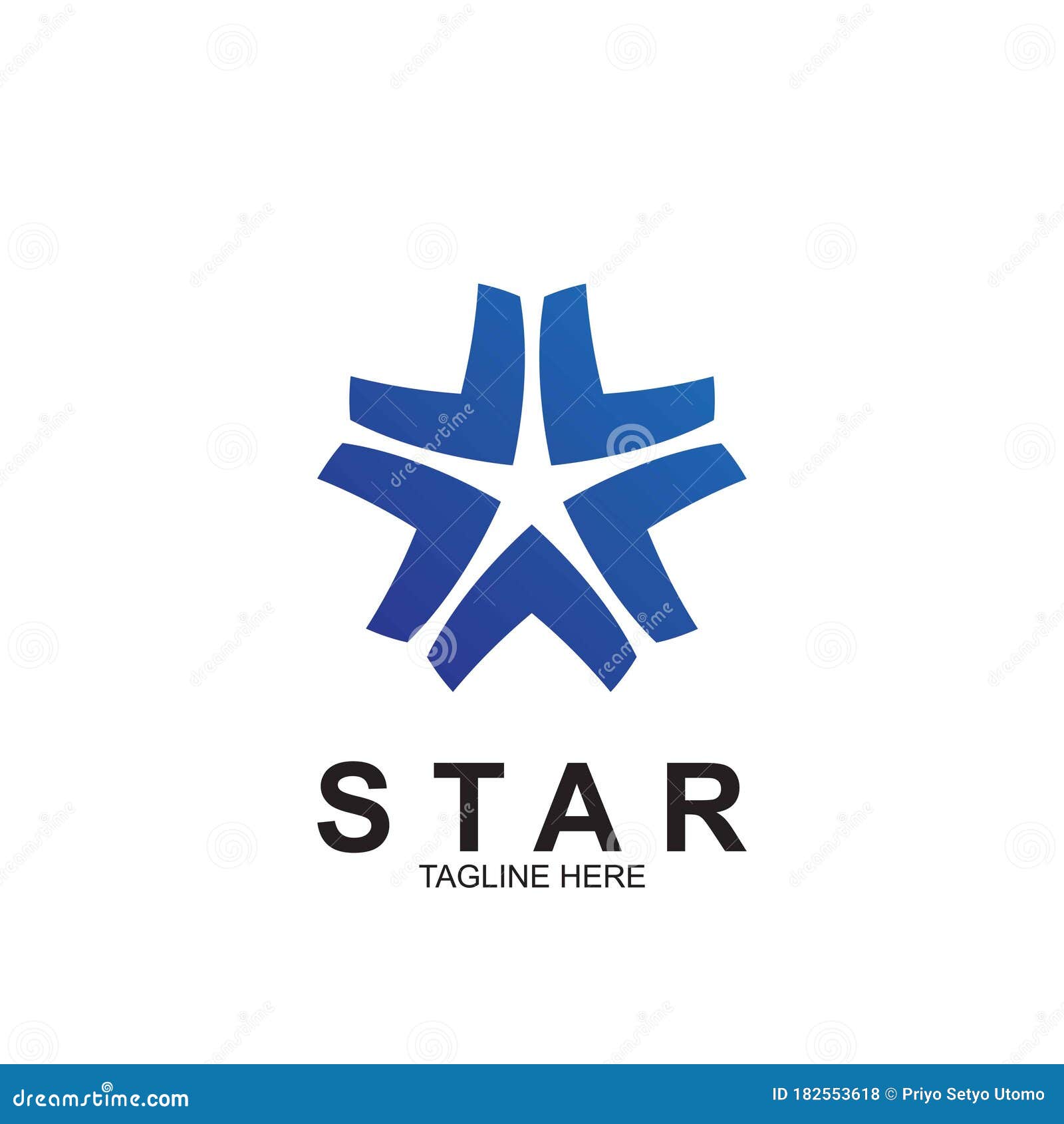Premium star logo design stock vector. Illustration of abstract - 182553618
