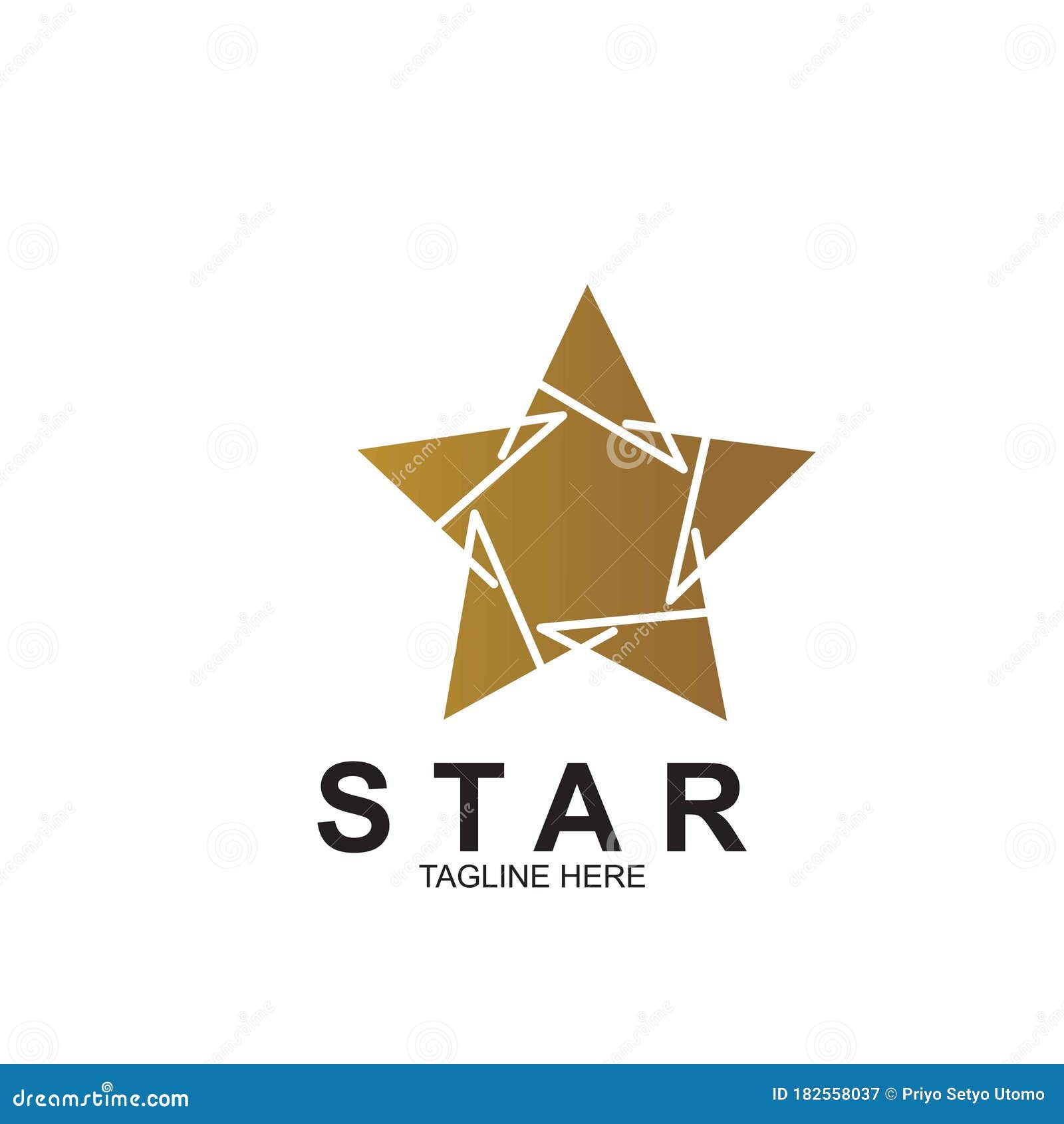 Premium star logo design stock vector. Illustration of sign - 182558037