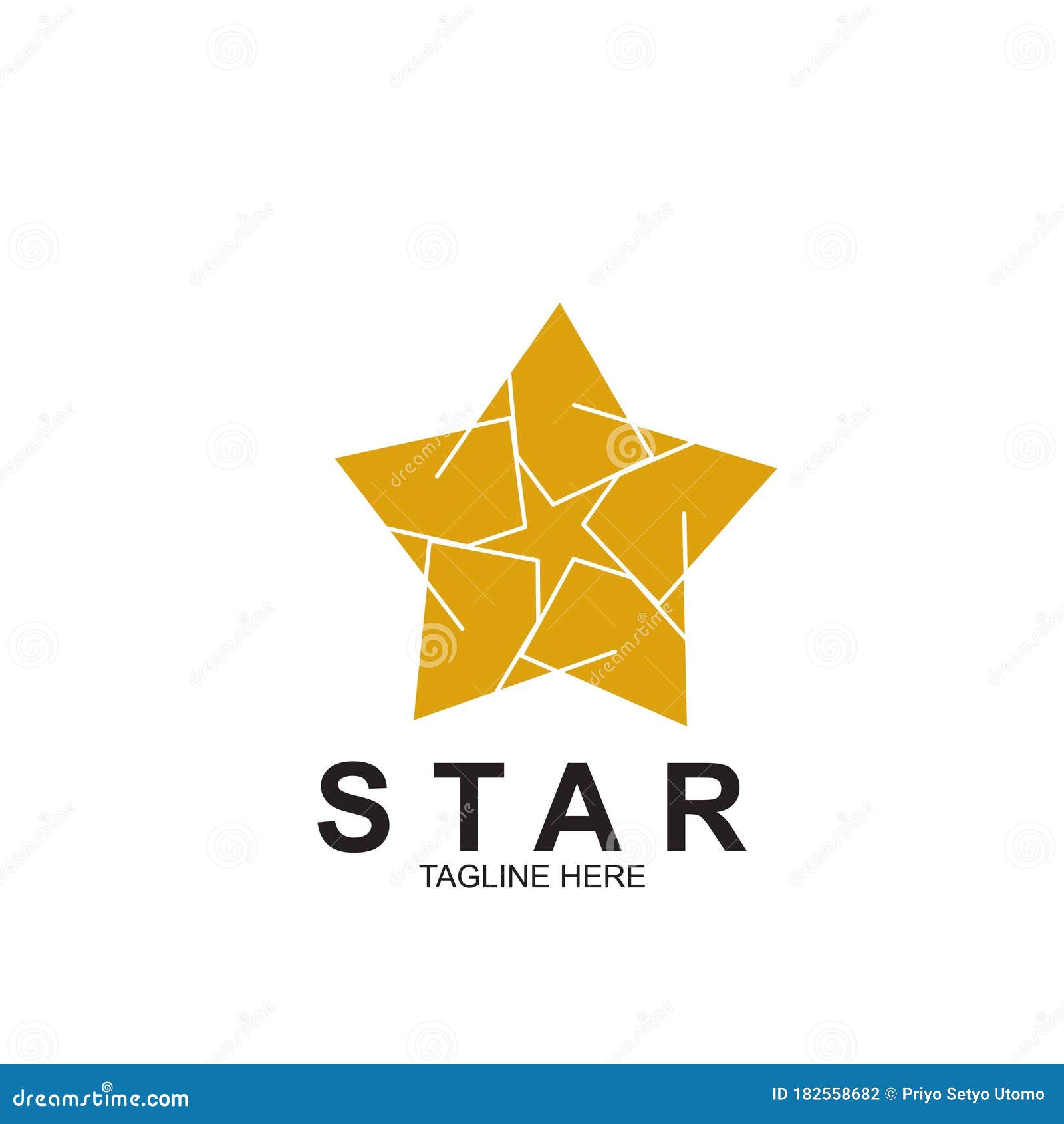Premium star logo design stock vector. Illustration of bright - 182558682