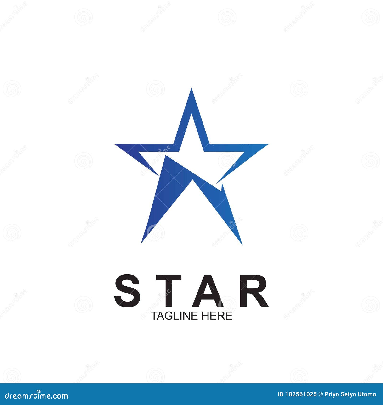 Premium star logo design stock vector. Illustration of graphic - 182561025
