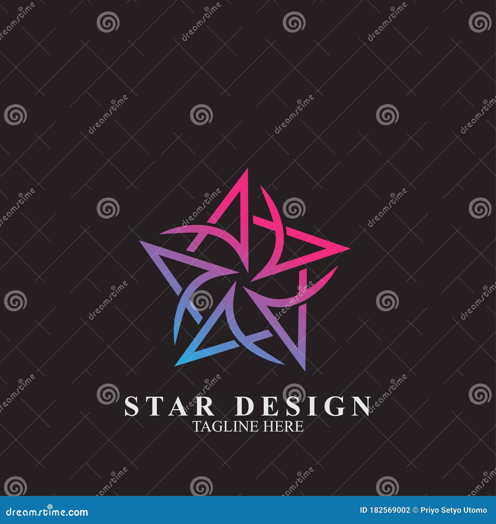 Premium star logo design stock vector. Illustration of symbol - 182569002