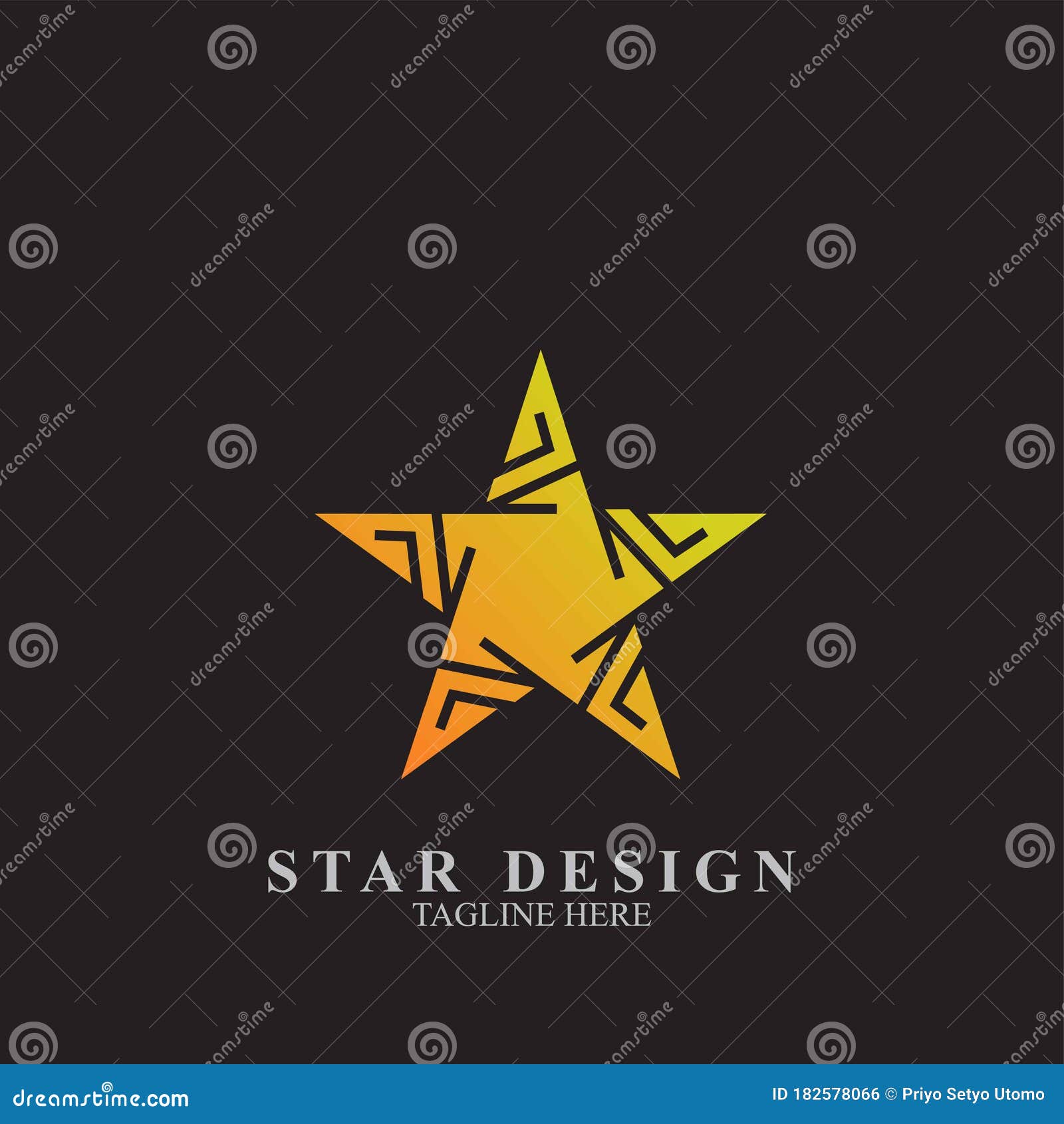 Premium star logo design stock vector. Illustration of abstract - 182578066