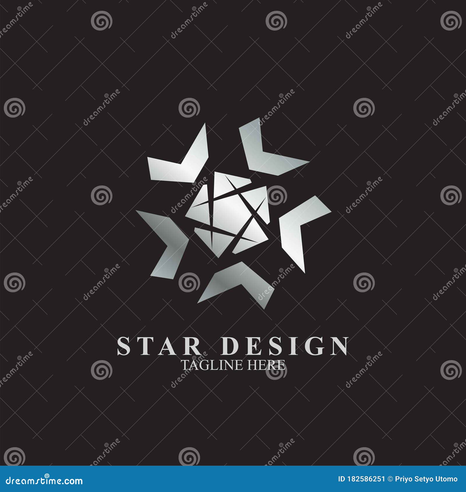 Premium star logo design stock vector. Illustration of round - 182586251