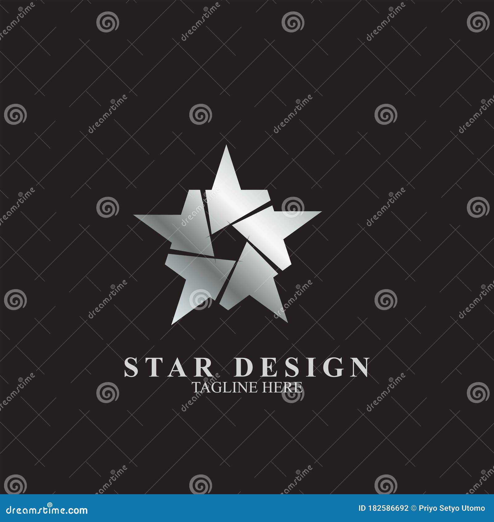 Premium star logo design stock vector. Illustration of meteorite ...