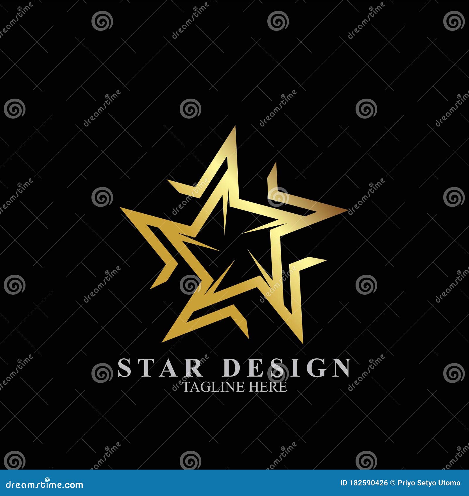 Premium star logo design stock vector. Illustration of circle - 182590426