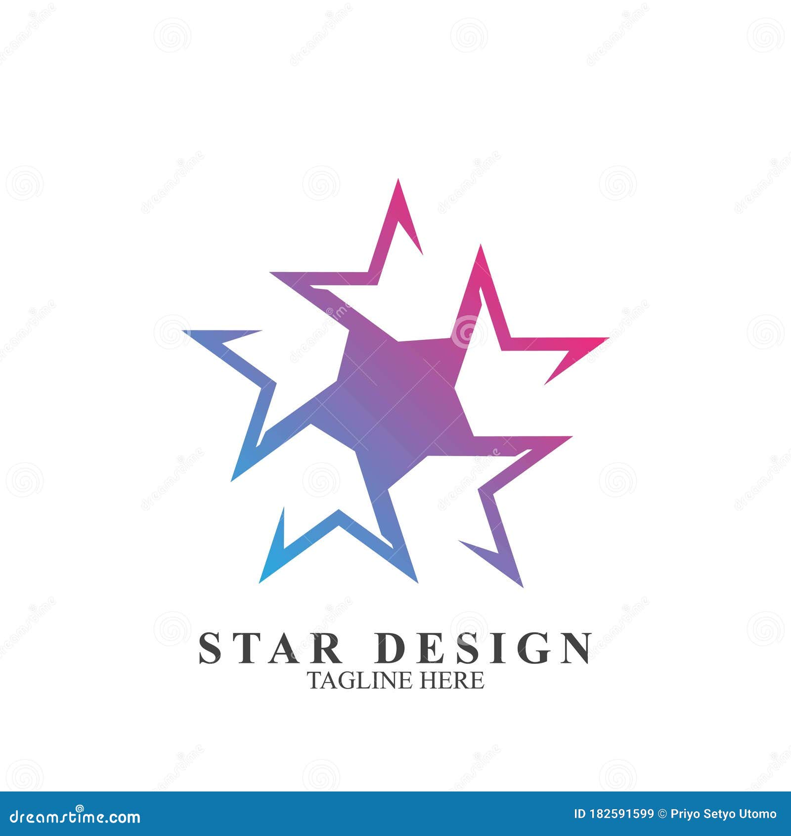 Premium star logo design stock vector. Illustration of corporate ...