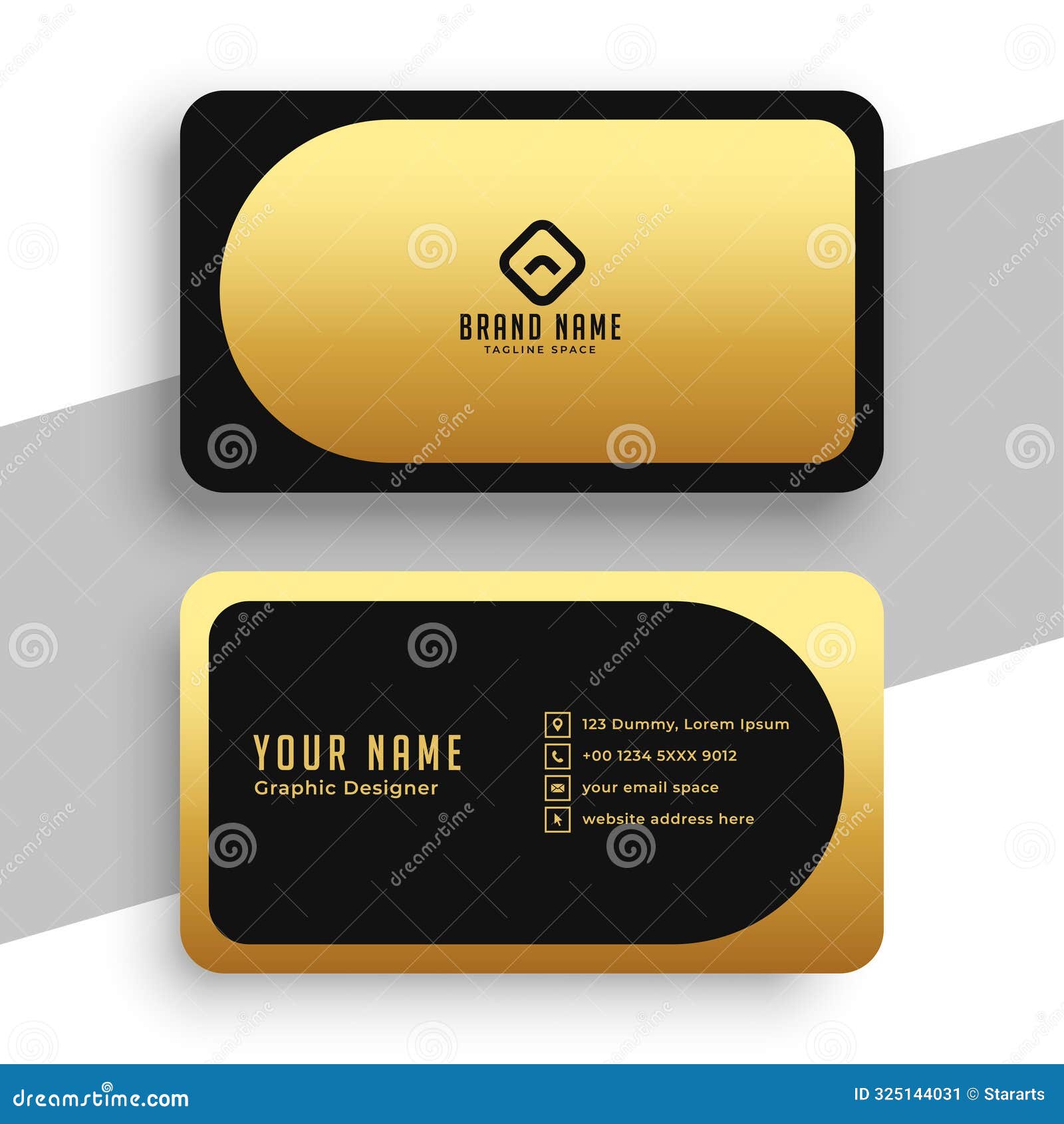 Premium Style Corporate Visiting Card Layout Ready To Print Stock ...