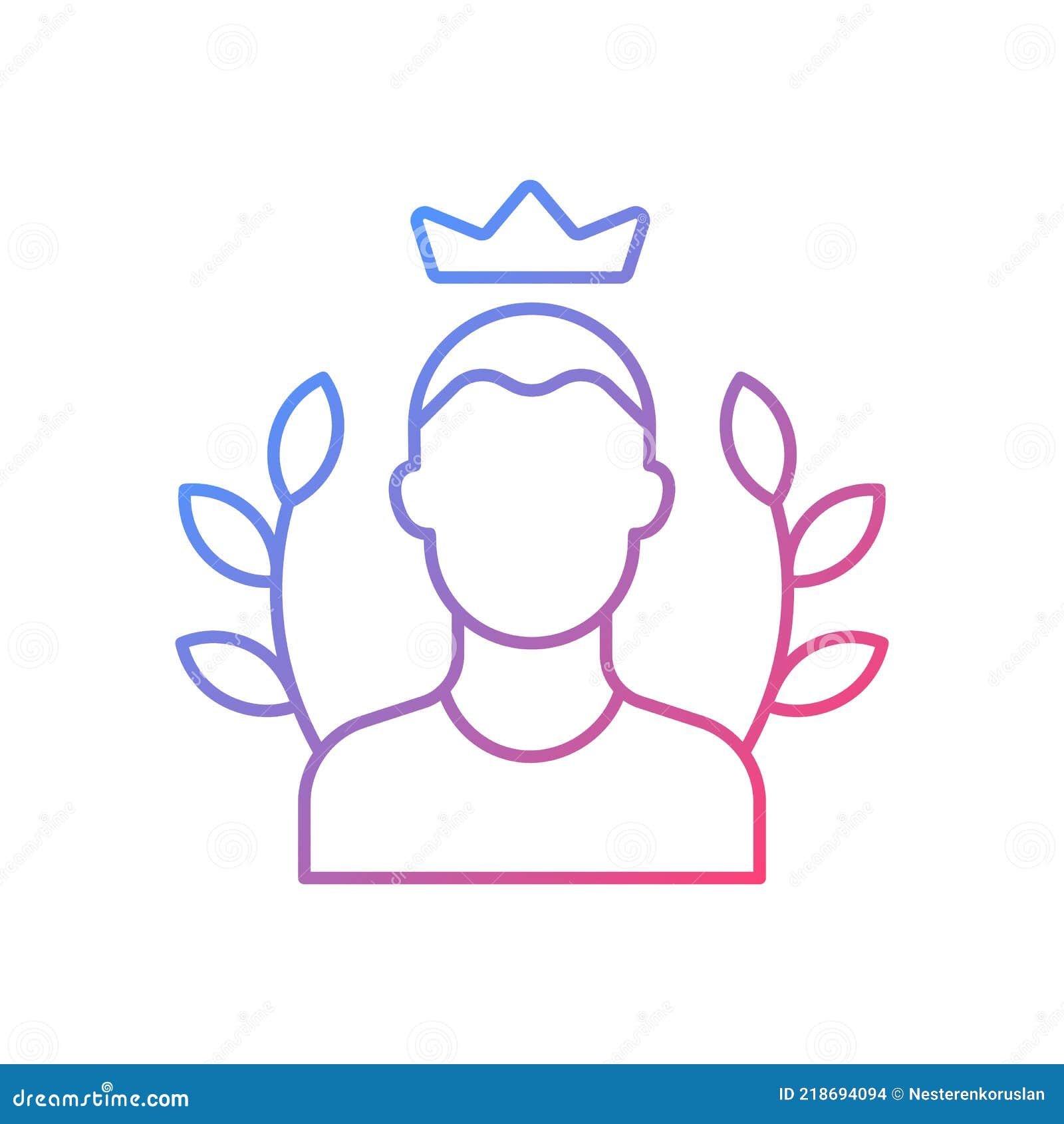 Premium Subscriber Gradient Linear Vector Icon Stock Vector ...