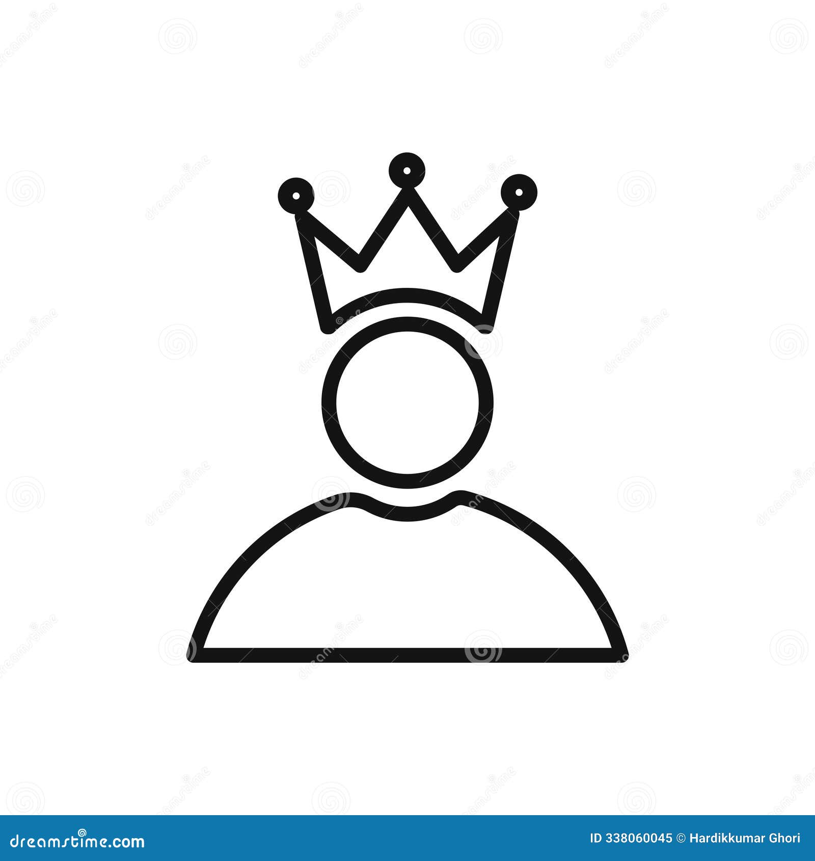 Premium User Icon Isolated on White Background Stock Vector ...