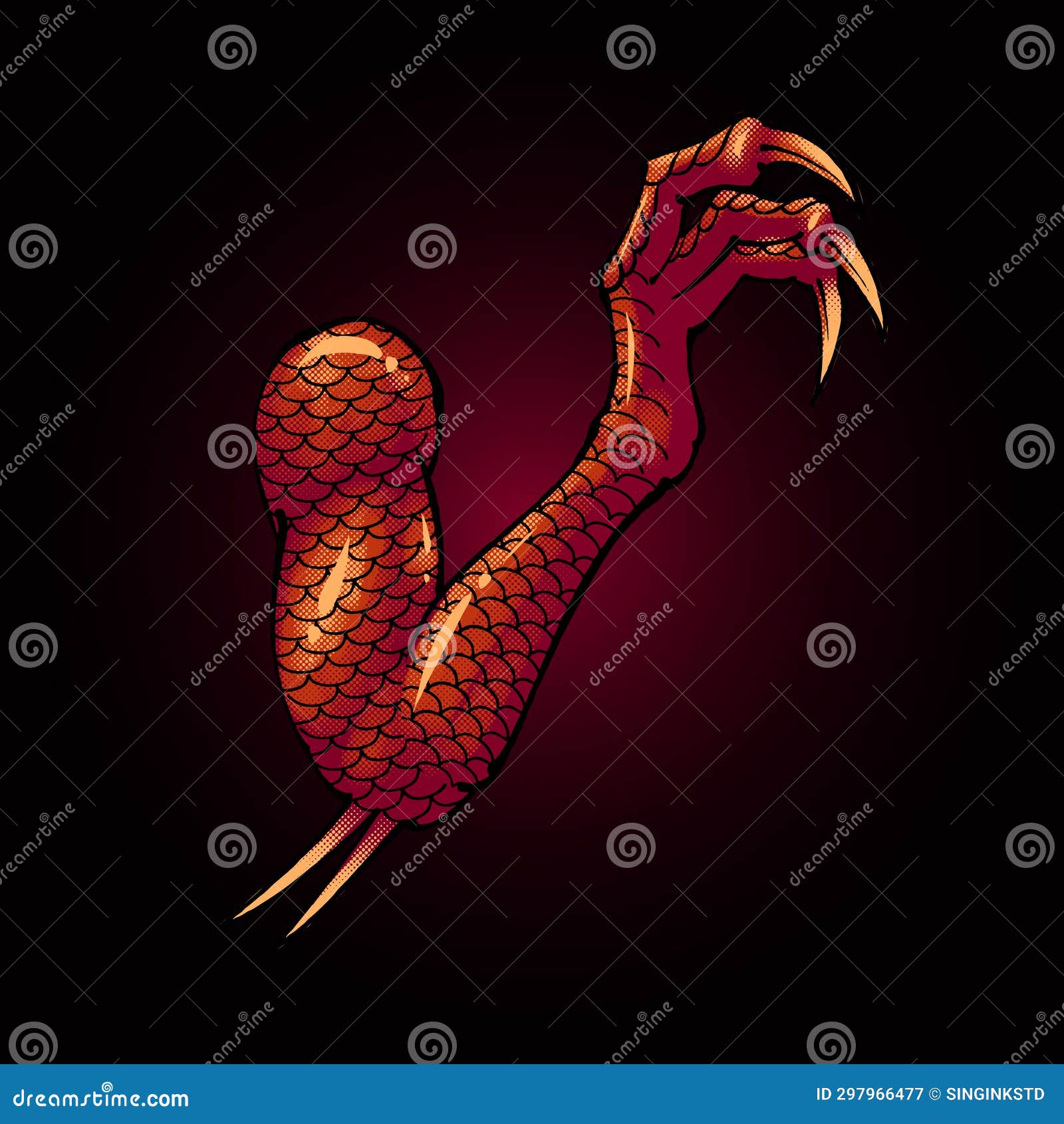 The Premium Vector Dragon Hand Element Stock Illustration ...