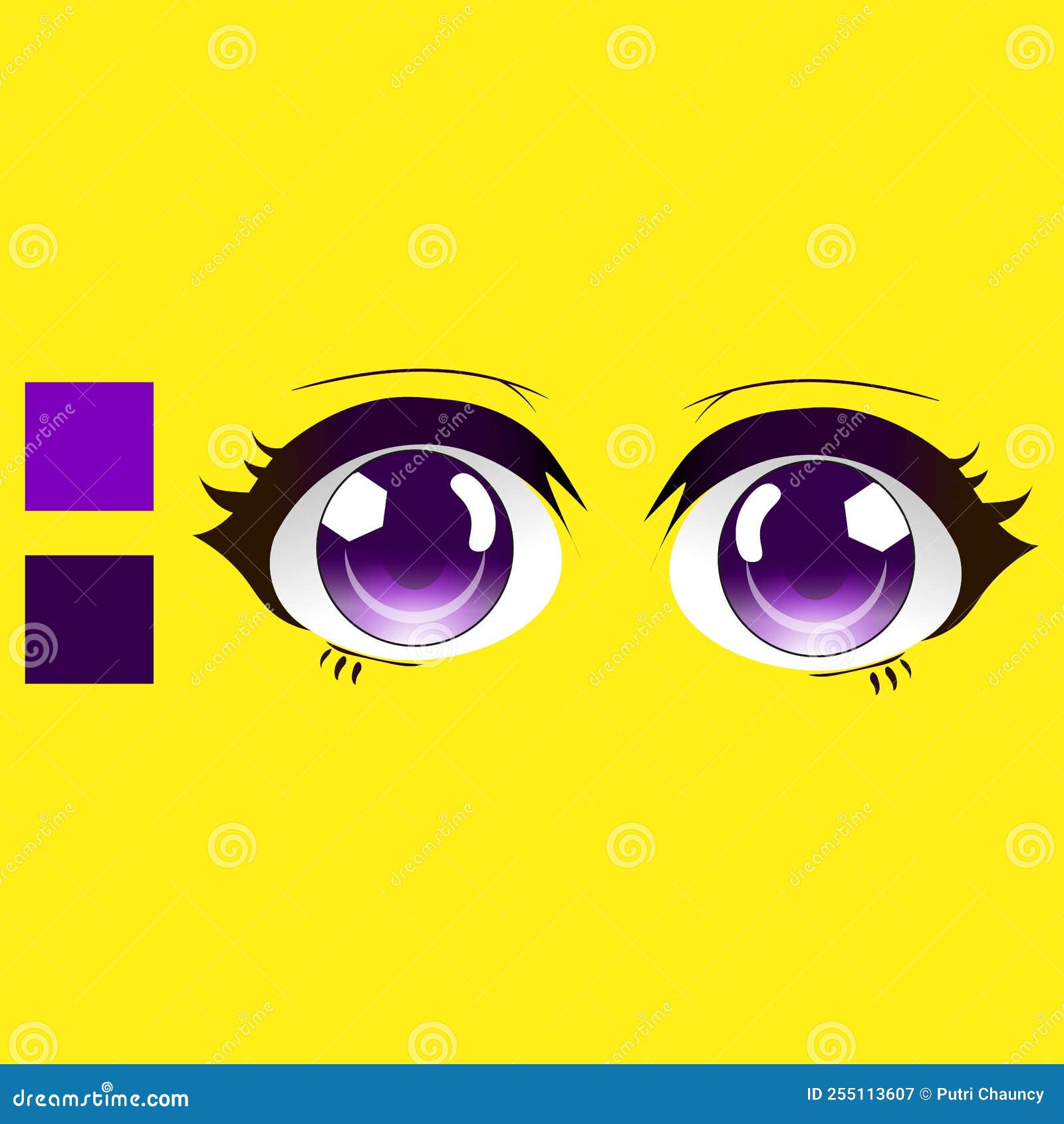 Premium Vector L Cute and Beautiful Anime Eyes. Royalty Free Stock ... Premium Vector L Cute and Beautiful Anime Eyes. Royalty Free Stock ...