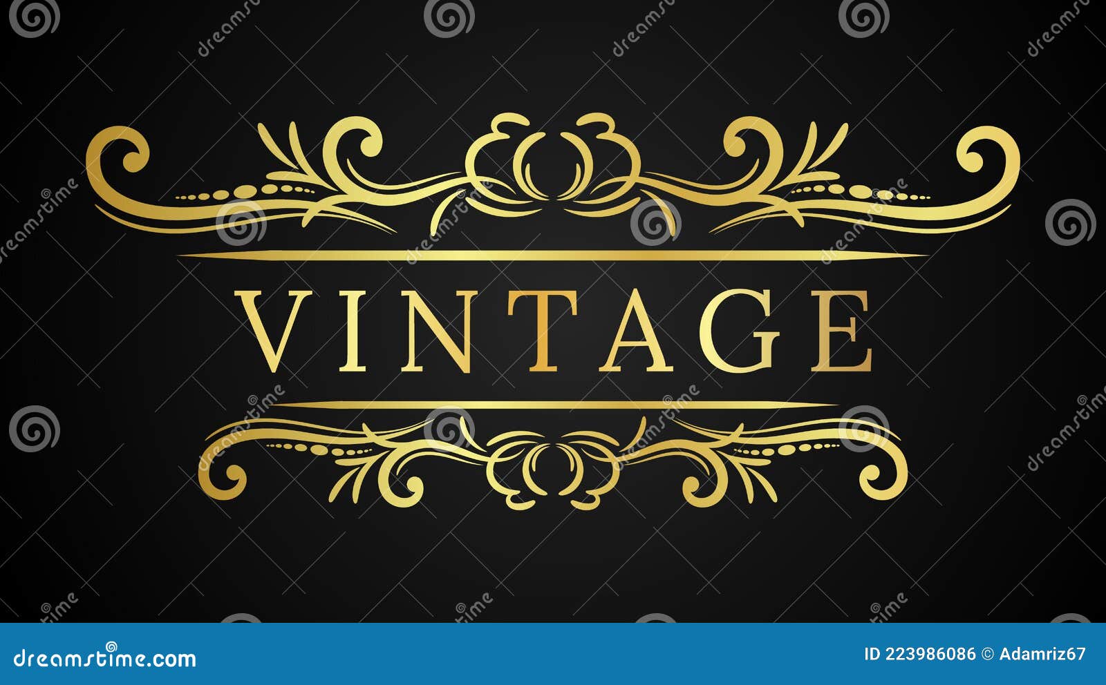 Luxury Vintage Frame, Stok Vector Stock Vector - Illustration of luxury ...