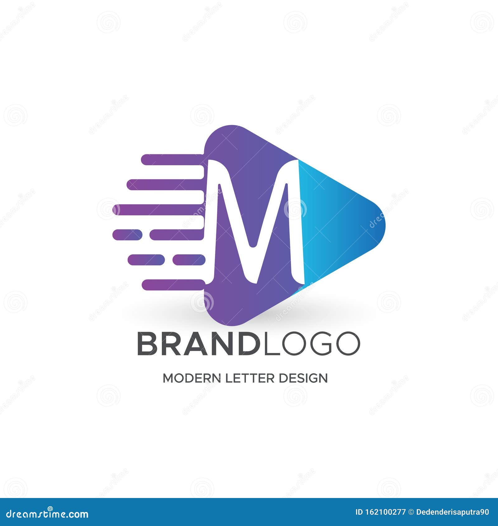 Premium Vector M Logo in Gradation Color Variations Stock Vector ...