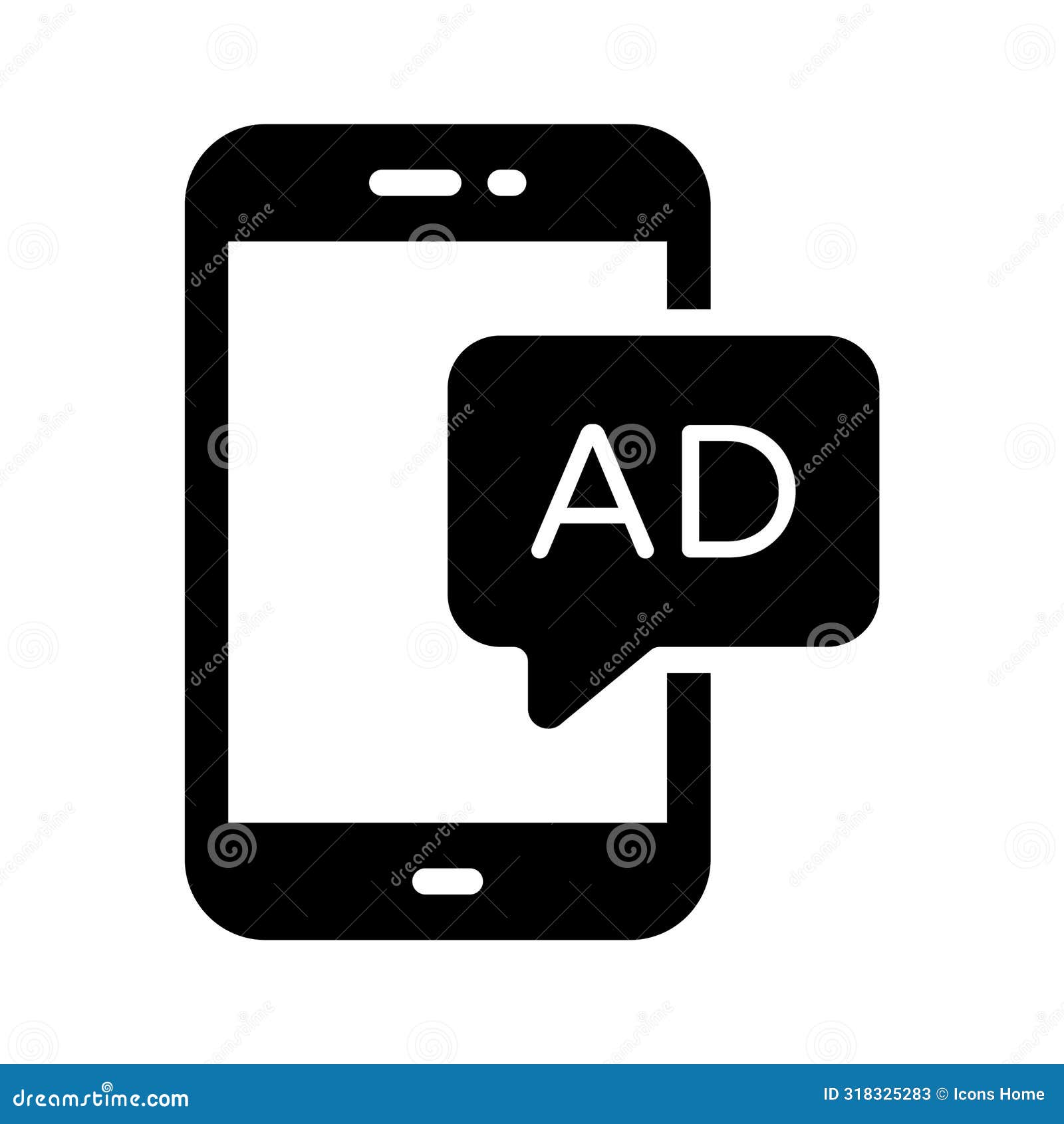 Premium Vector of Mobile Advertisement, Mobile Ads Ico Stock Vector ...