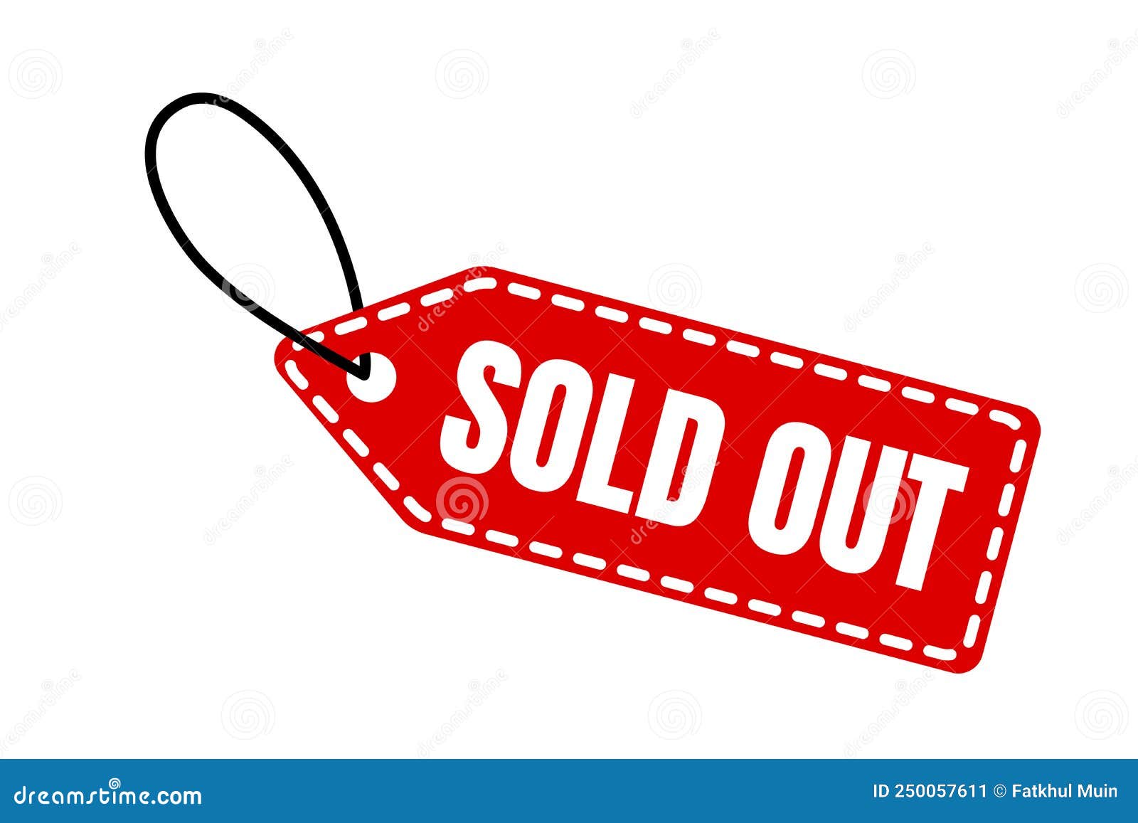 Premium Vector. Sold Out Price Tag Sign. Stock Vector - Illustration of ...