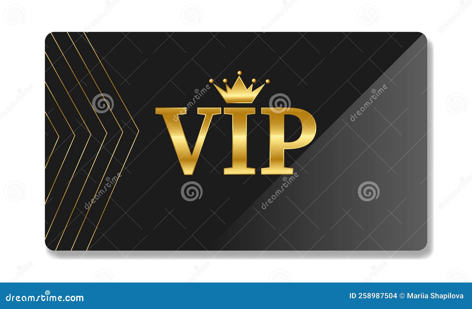 Premium VIP card stock vector. Illustration of party - 258987504
