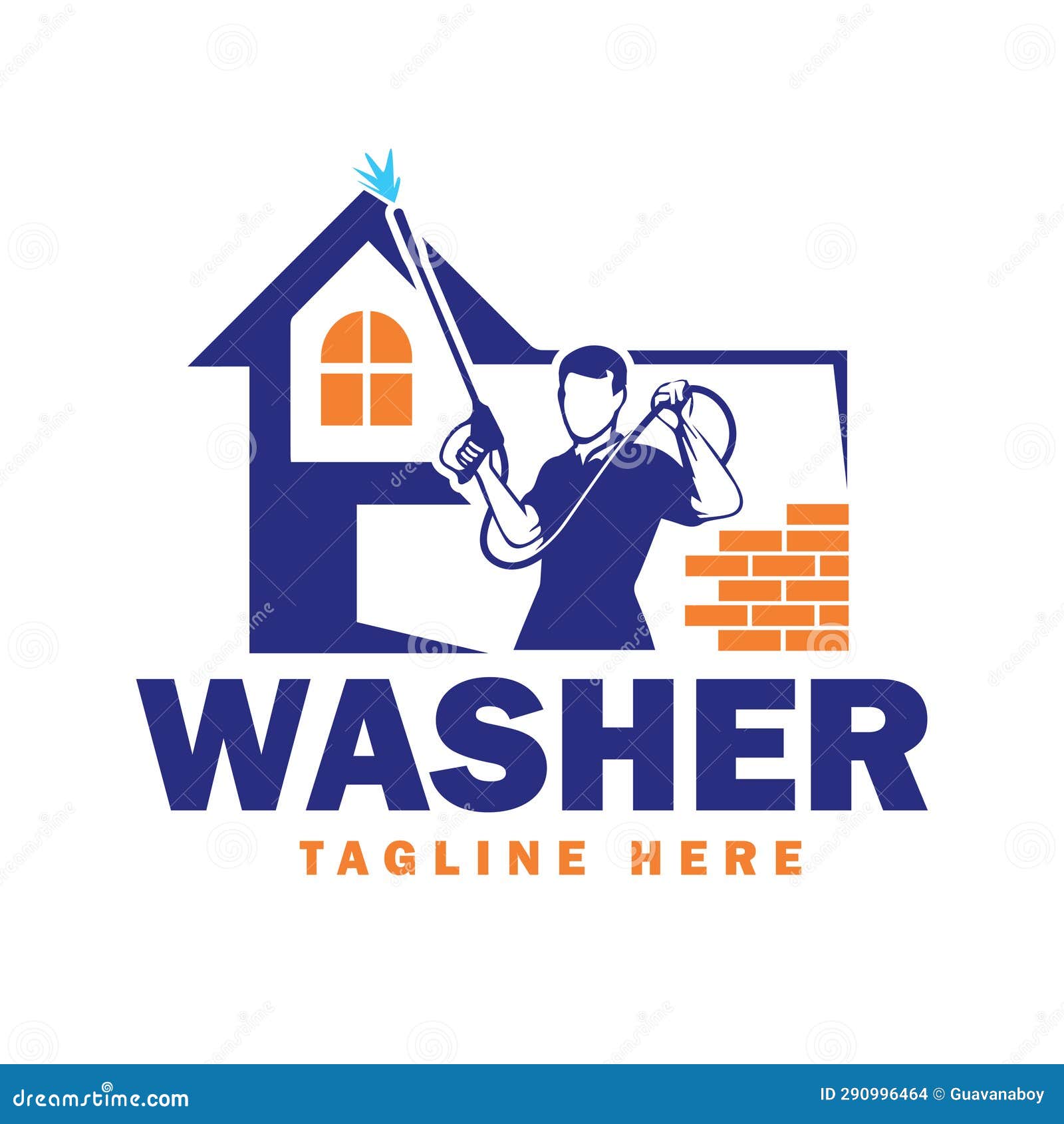 Premium Washer Logo Design Template Stock Vector - Illustration of ...