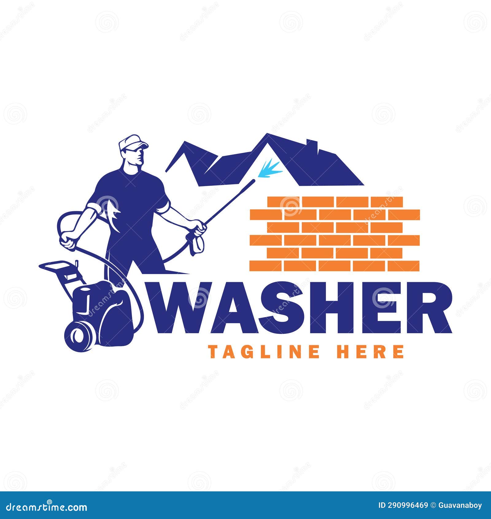 Premium Washer Logo Design Template Stock Vector - Illustration of ...