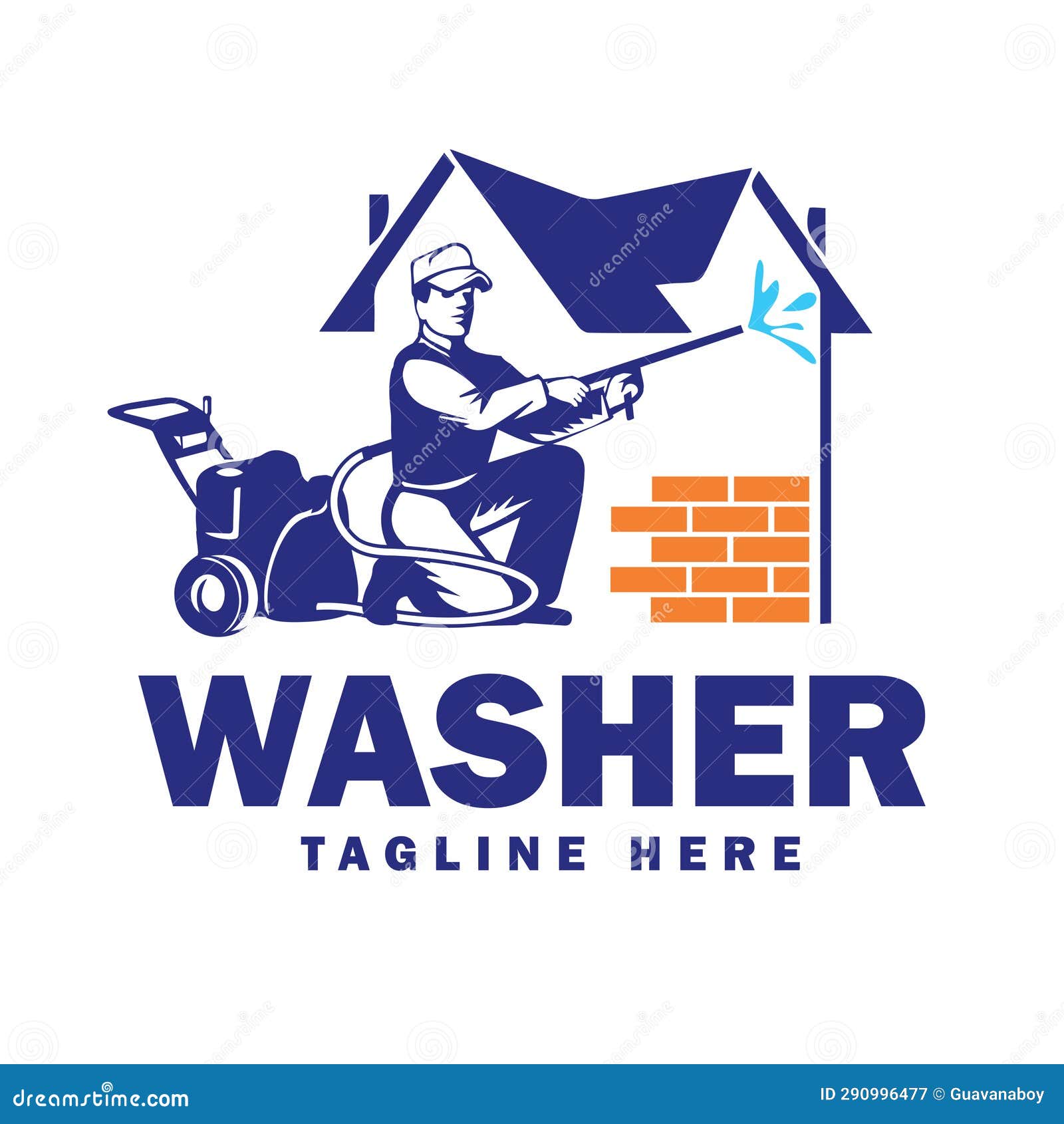 Premium Washer Logo Design Template Stock Vector - Illustration of ...